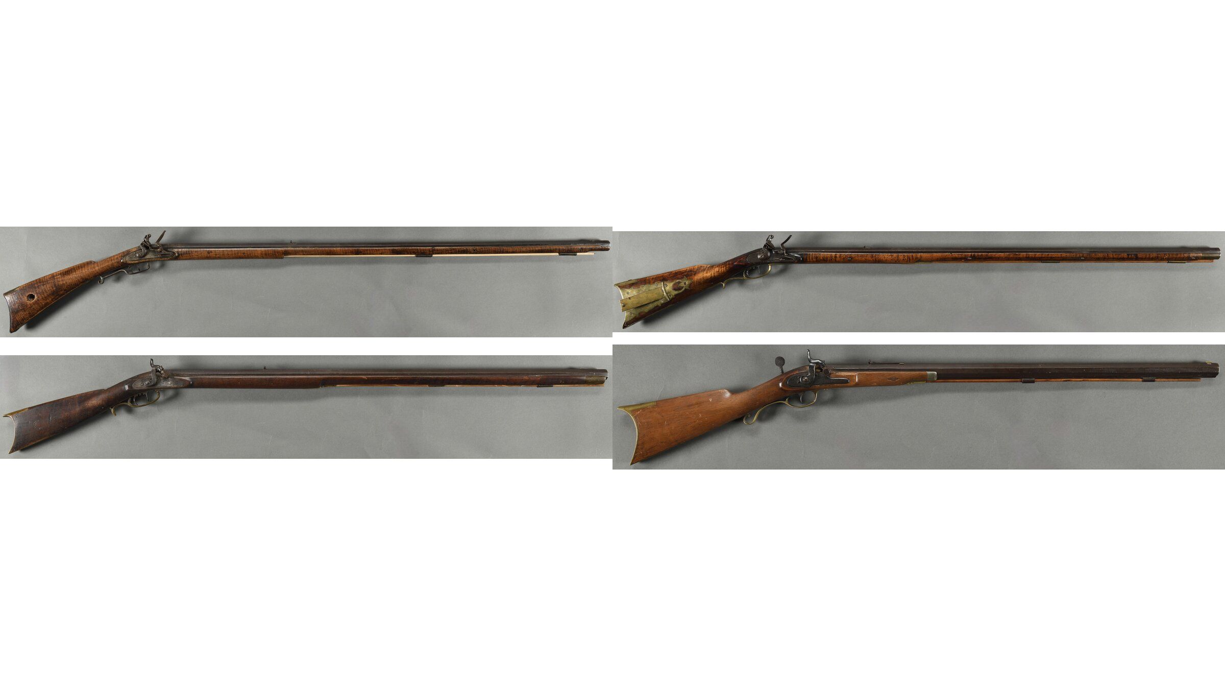 Four Antique American Muzzleloading Rifles | Rock Island Auction