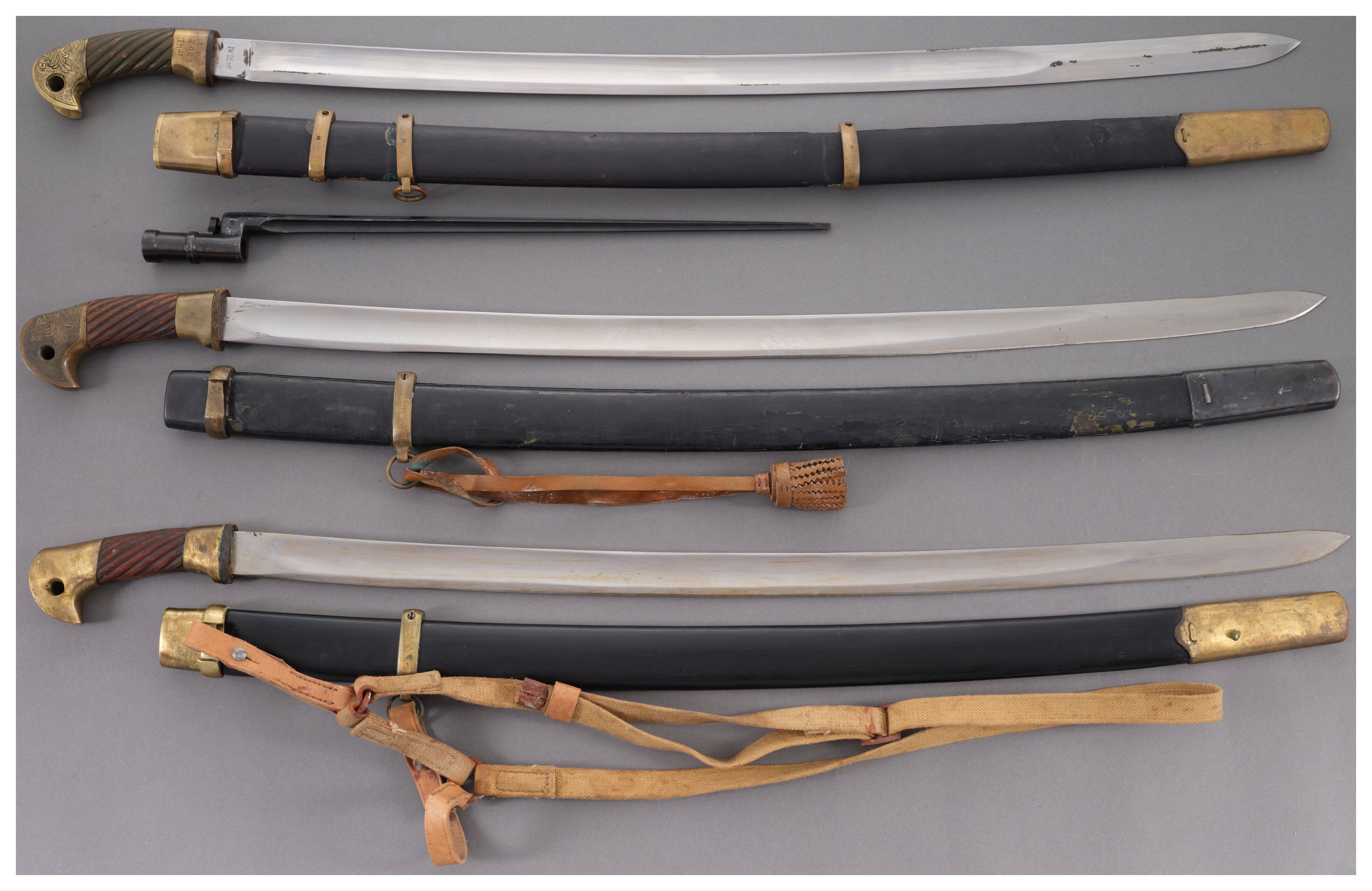 Three Soviet Shashka Cavalry Swords with Scabbards | Rock Island Auction