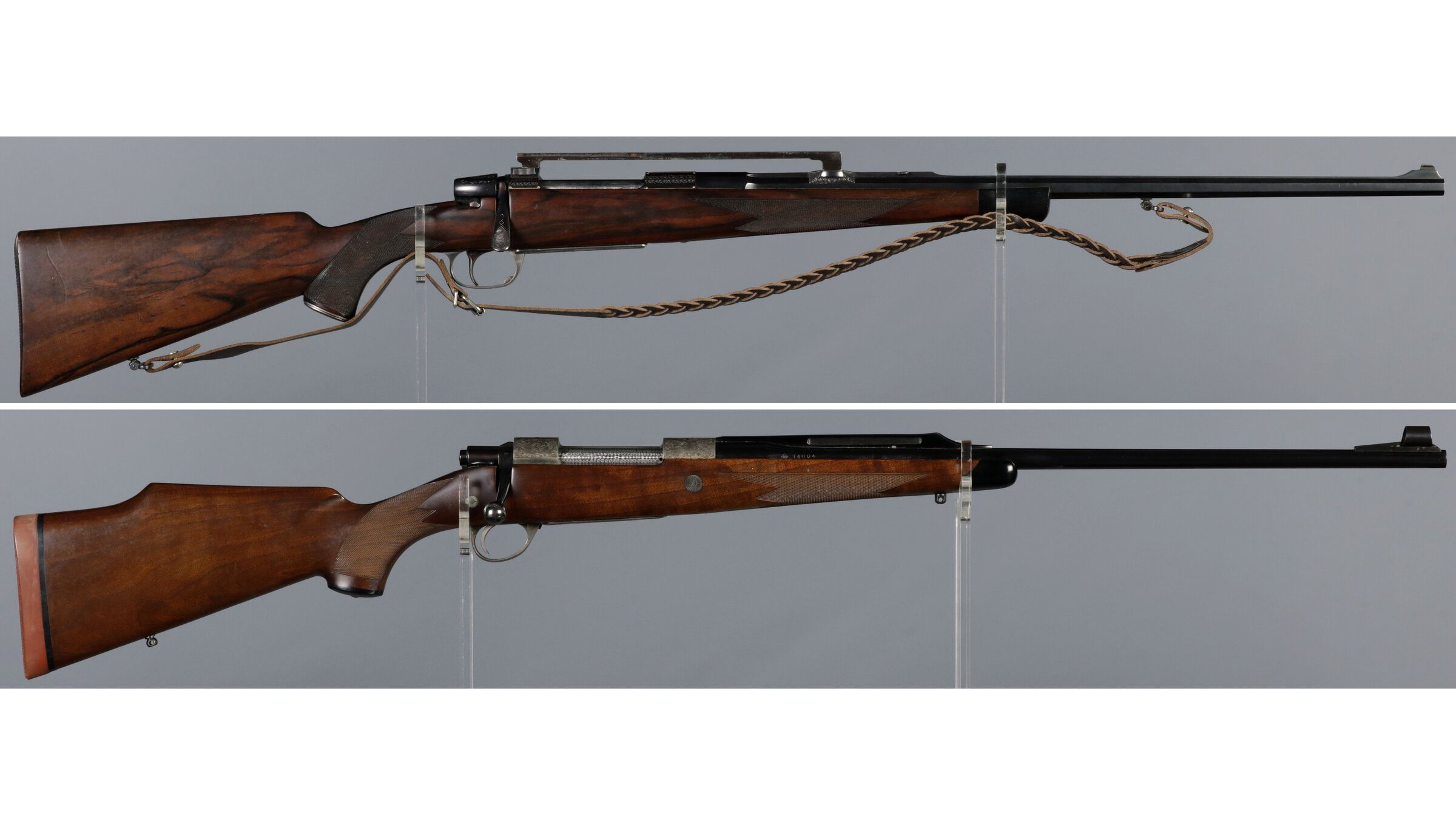 Two Engraved Bolt Action Rifles | Rock Island Auction