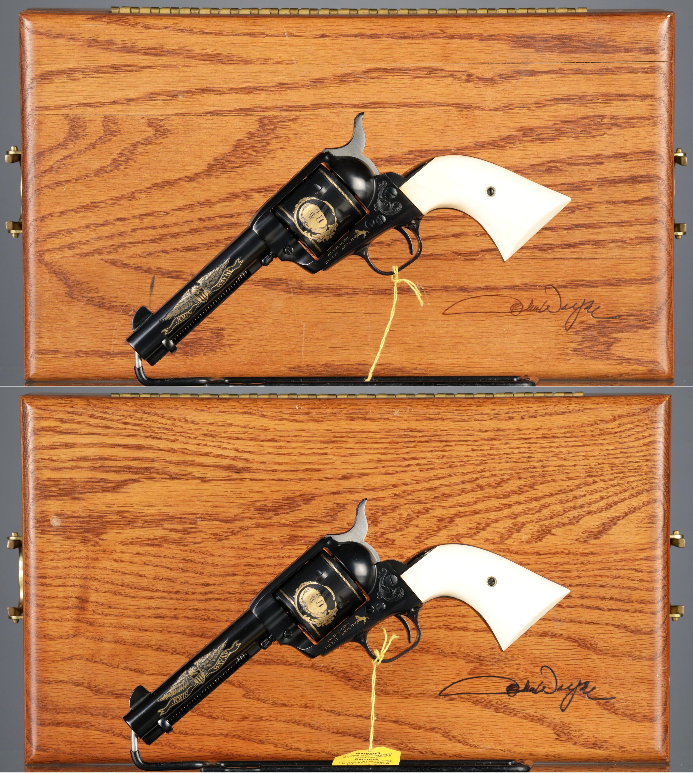 Two Colt John Wayne Commemorative Single Action Army Revolvers | Rock ...