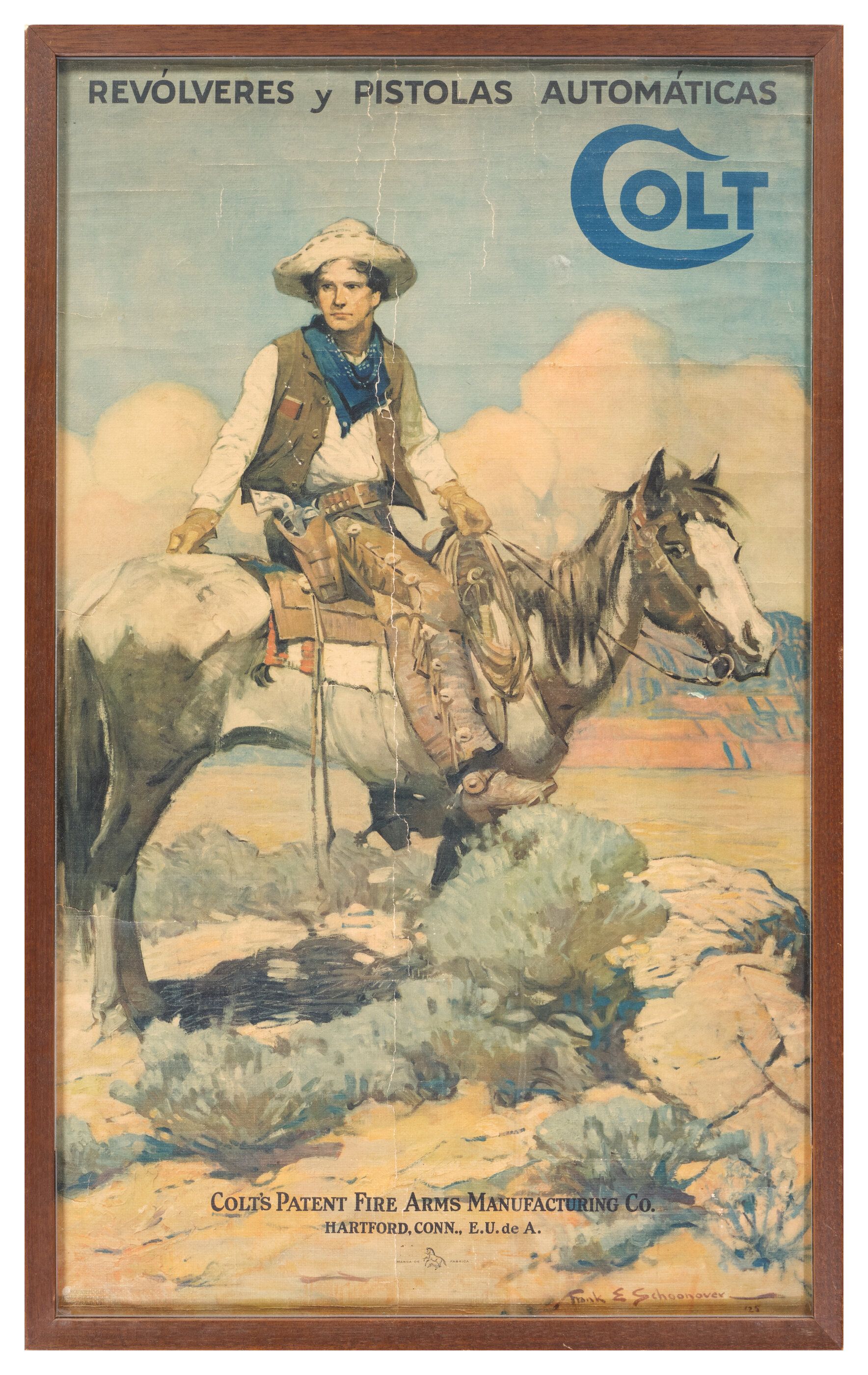 Framed Colt Spanish Version "Patches" Advertising Print | Rock Island ...