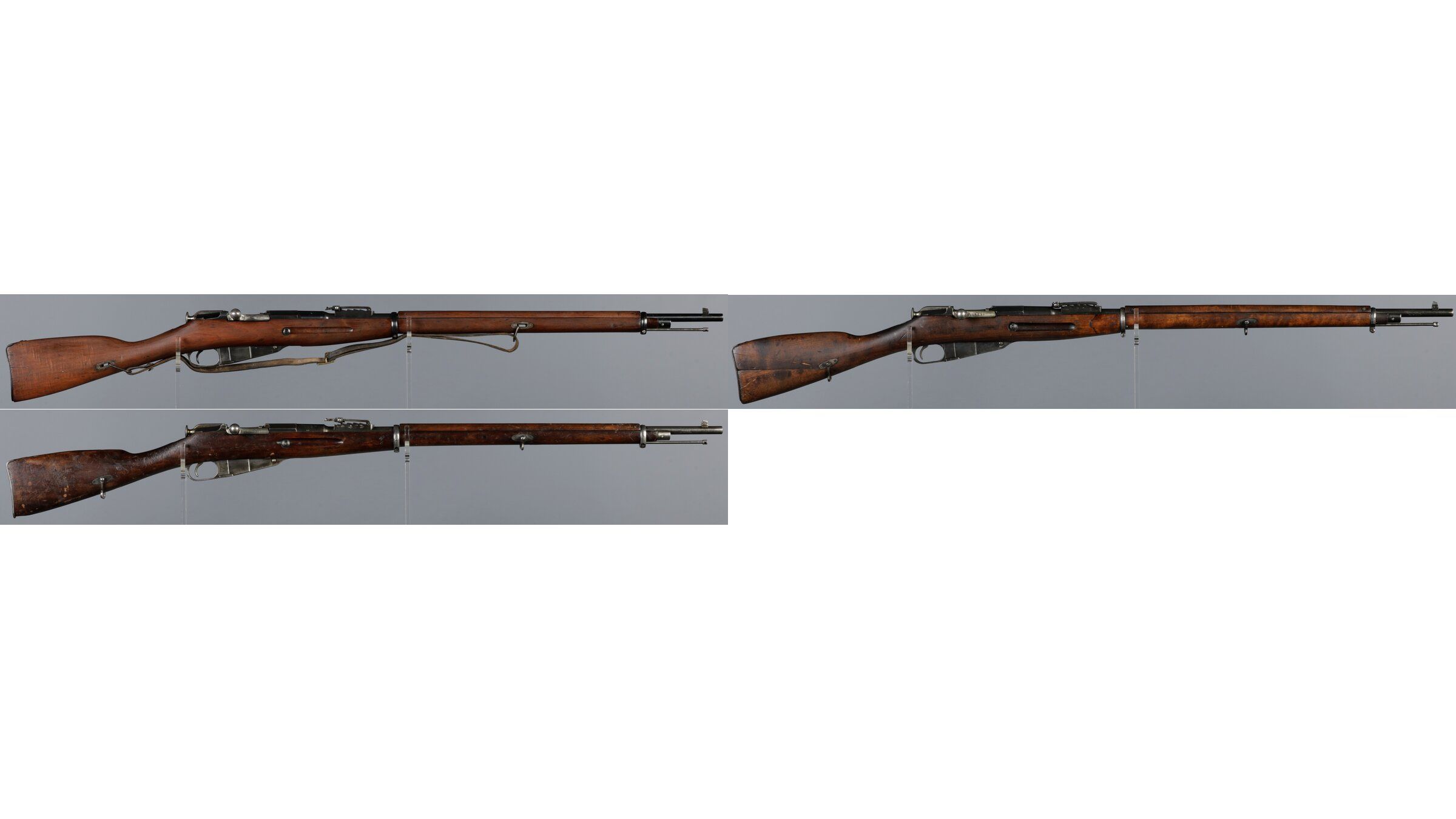 Three Imperial Russian Model 1891 Mosin-Nagant Pattern Rifles | Rock ...