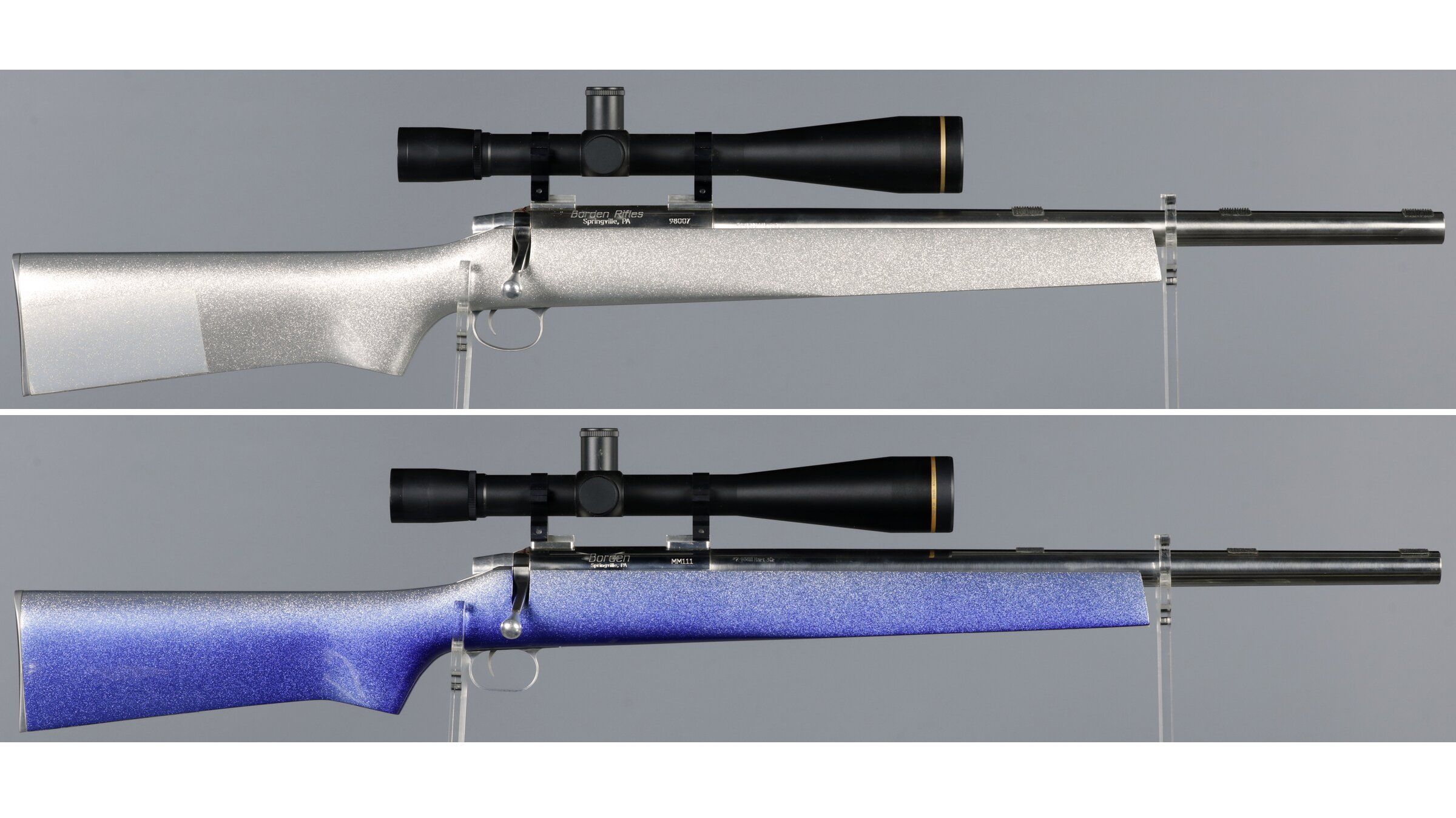Two Borden Rifles Single Shot Benchrest Rifles with Scopes | Rock ...