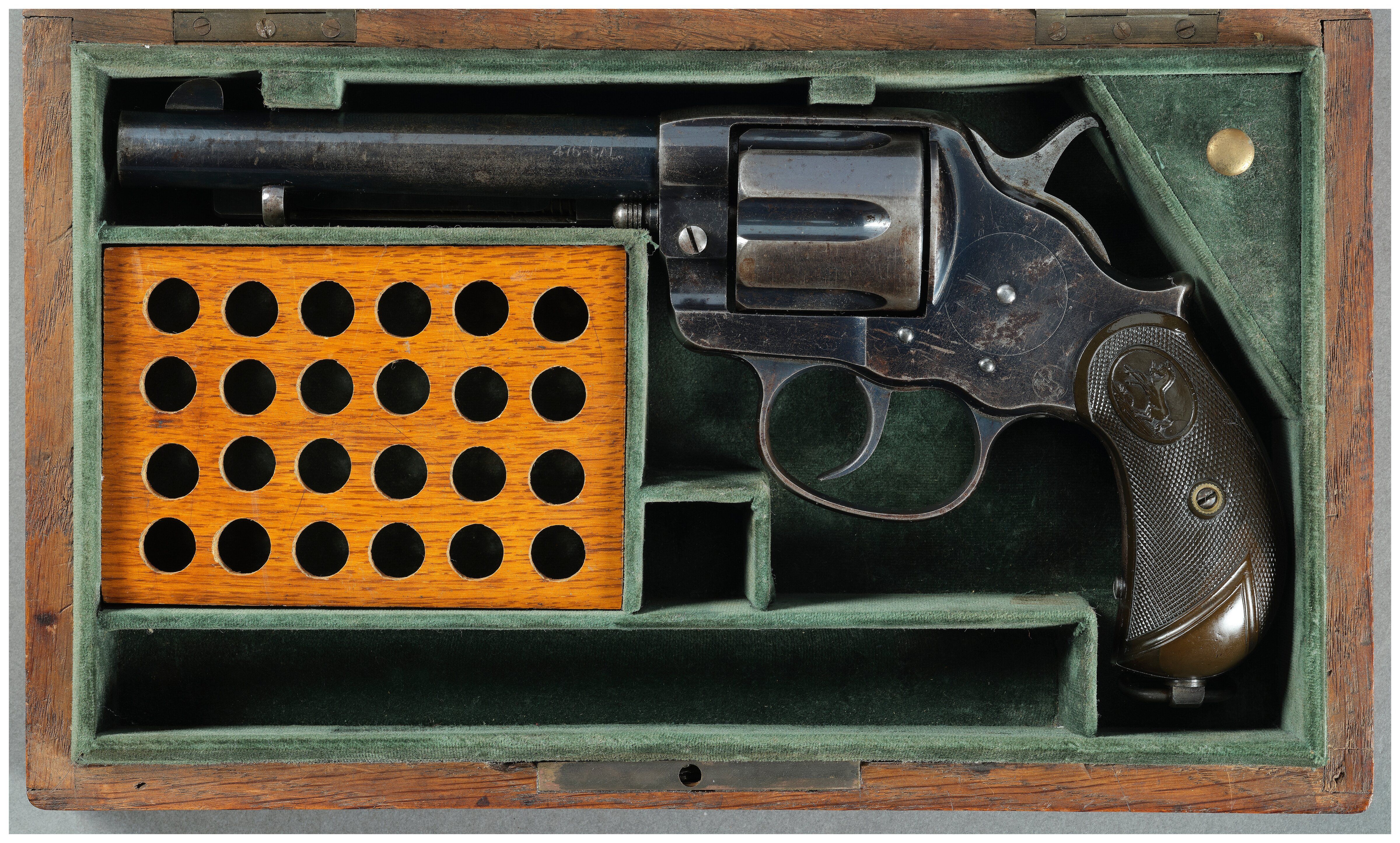 London Agency Shipped Antique .476 Colt 1878 Revolver with Case | Rock ...