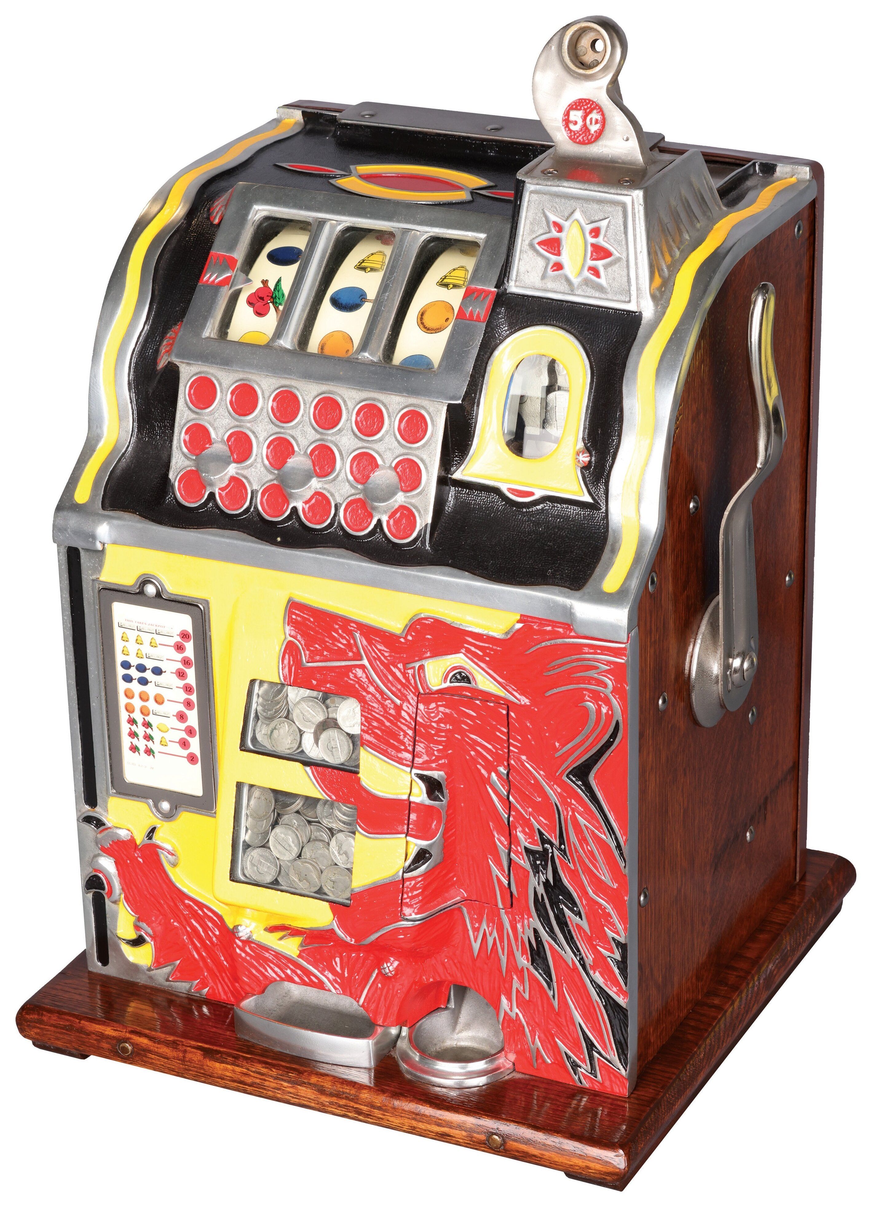 Mills Novelty Co. "Lion" Goose-Neck Coin Operated Slot Machine | Rock ...