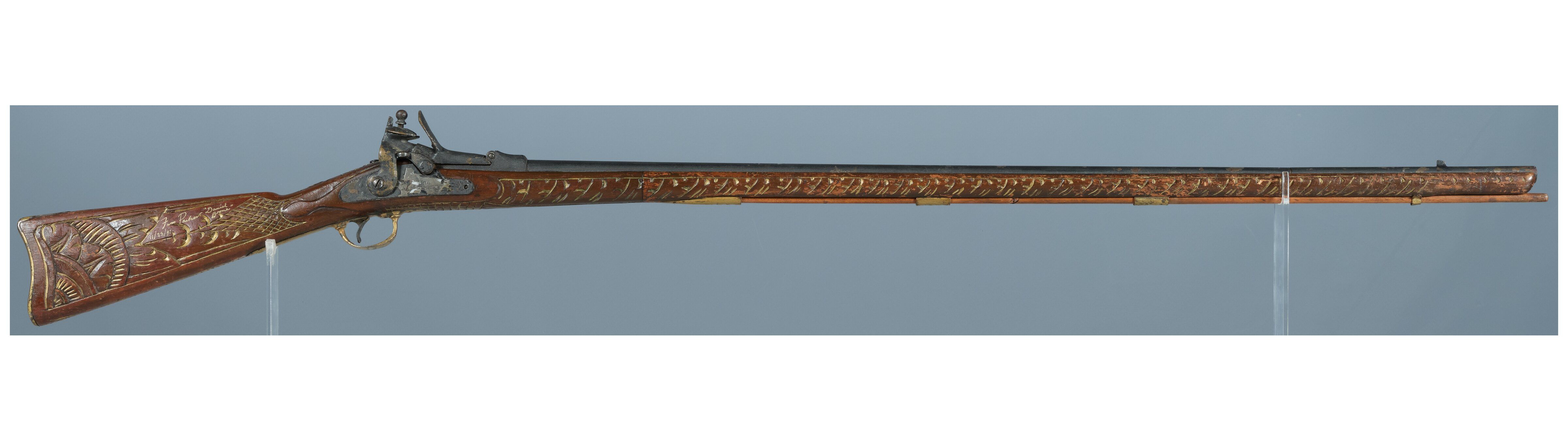 Fess Parker "Daniel Boone" Blank-Firing "Flintlock Rifle" | Rock Island ...