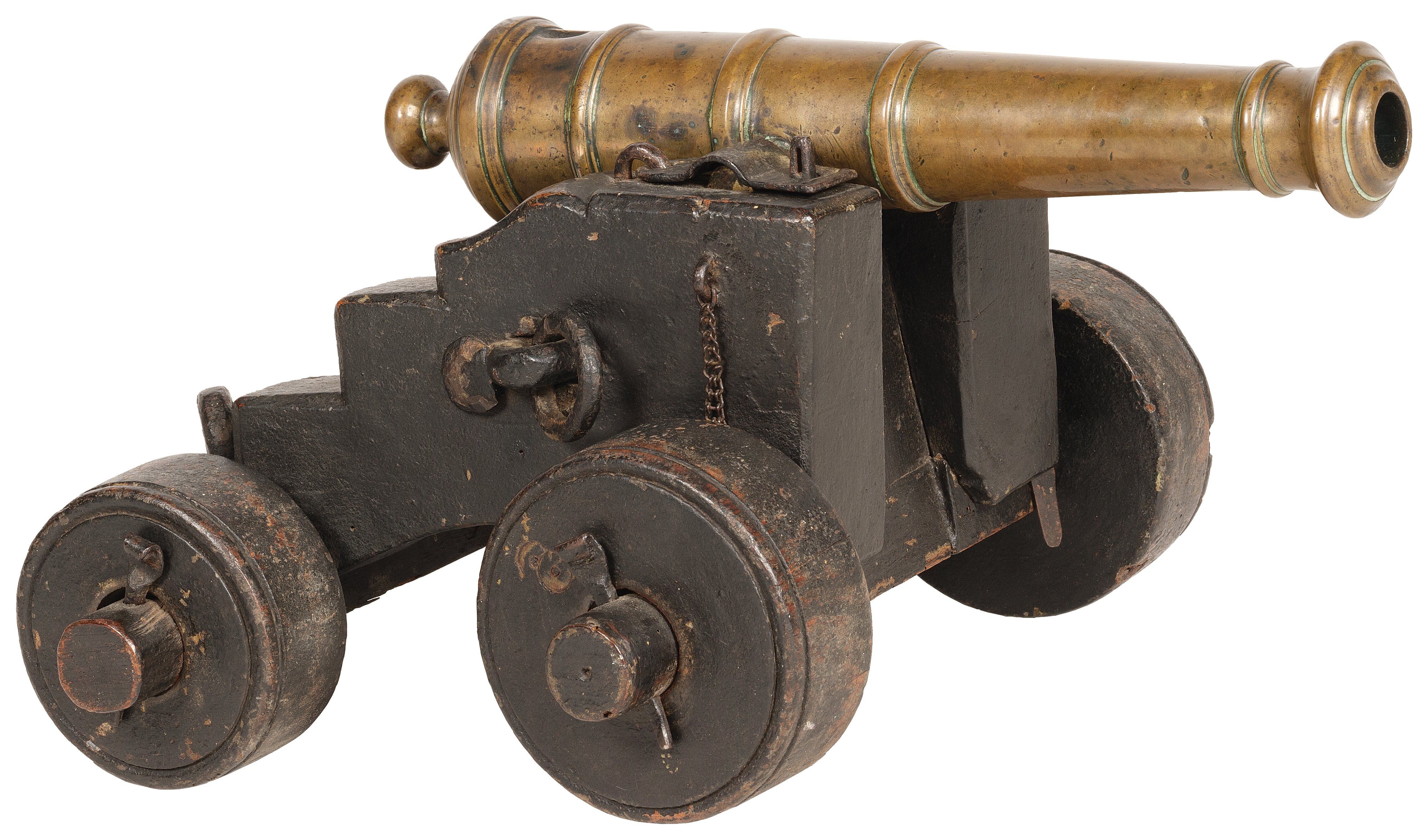 Brass Signal Cannon with Carriage | Rock Island Auction