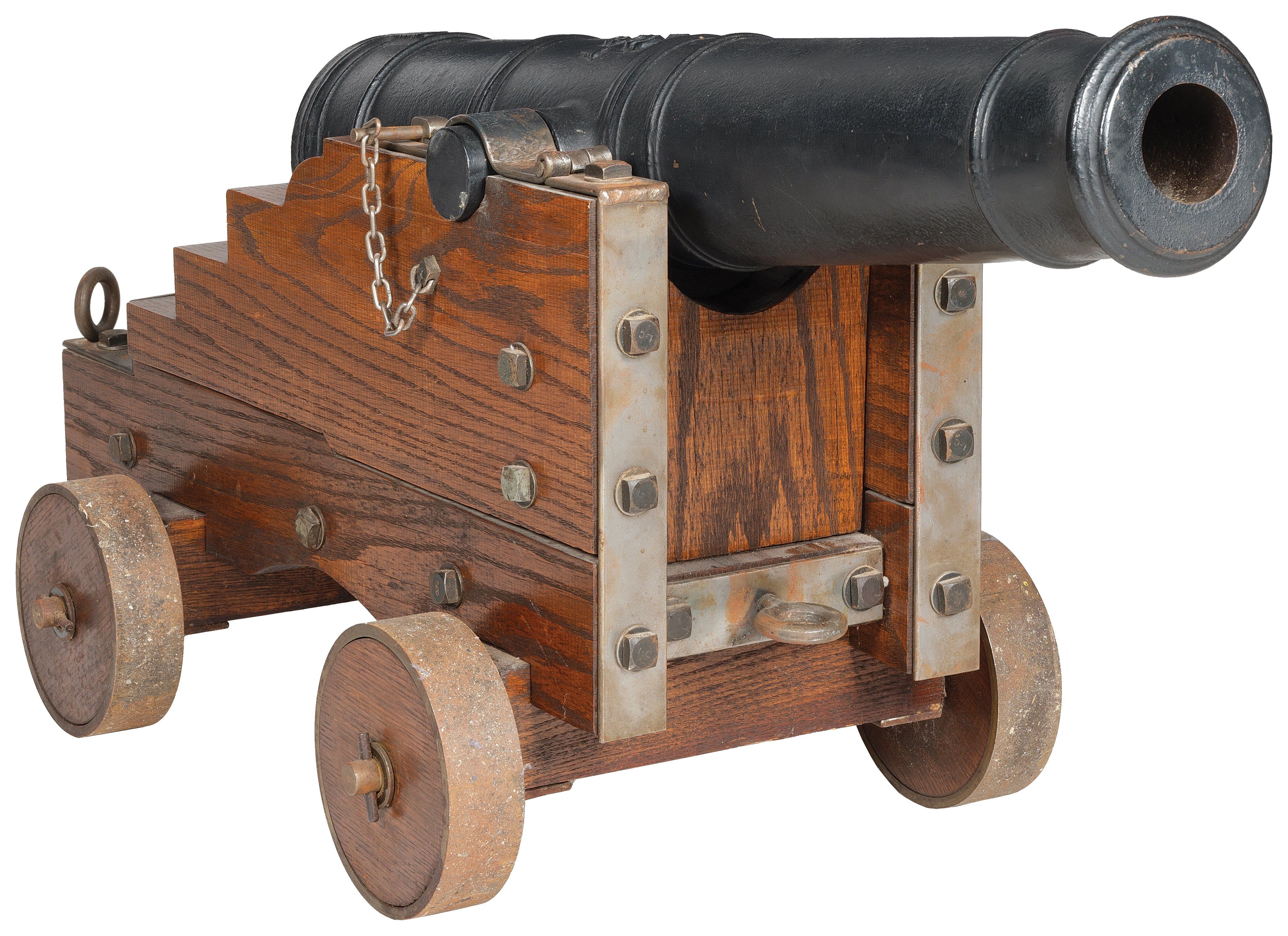 Reproduction U.S. 1787 Marked Naval Cannon with Carriage | Rock Island ...