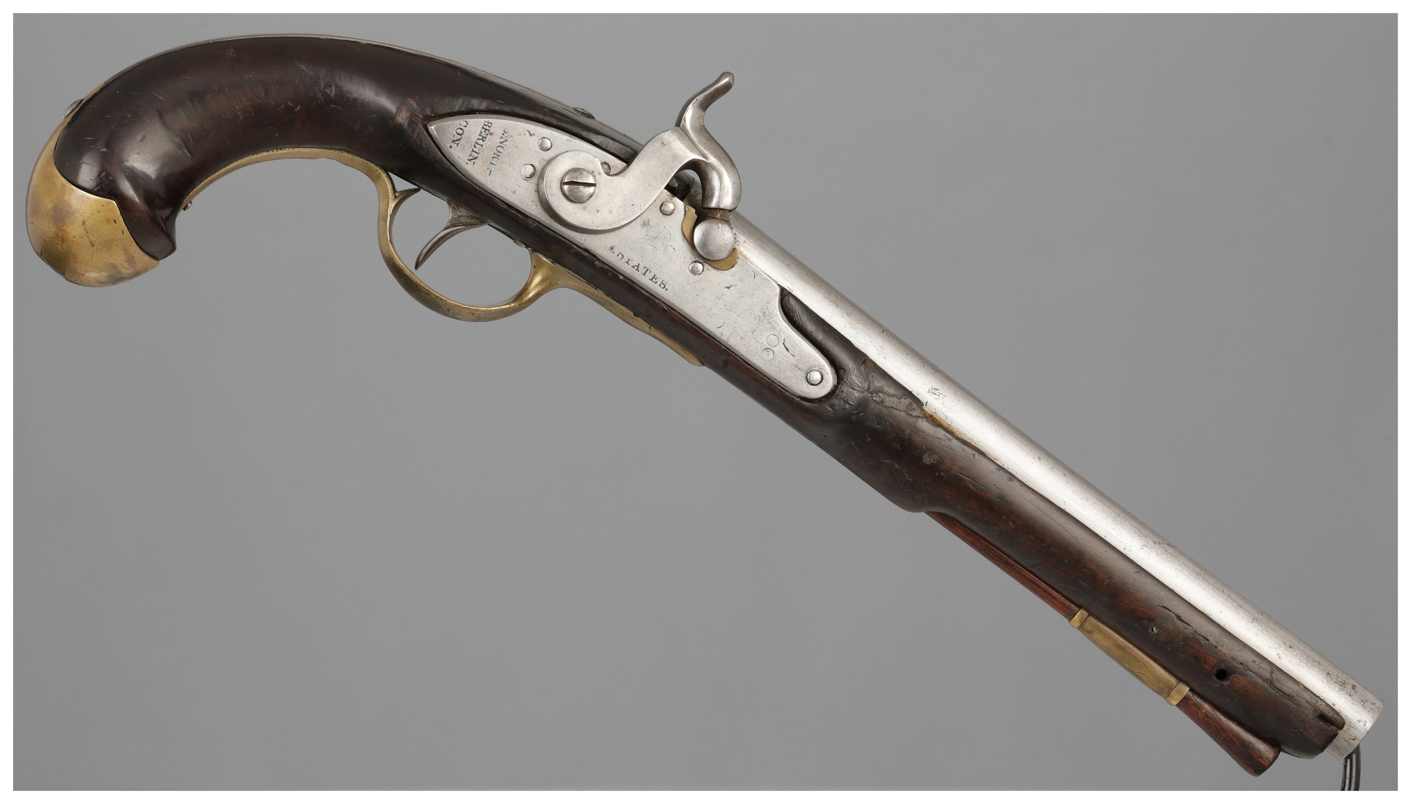 U.S. Simeon North Model 1808 Navy Percussion Conversion Pistol | Rock ...