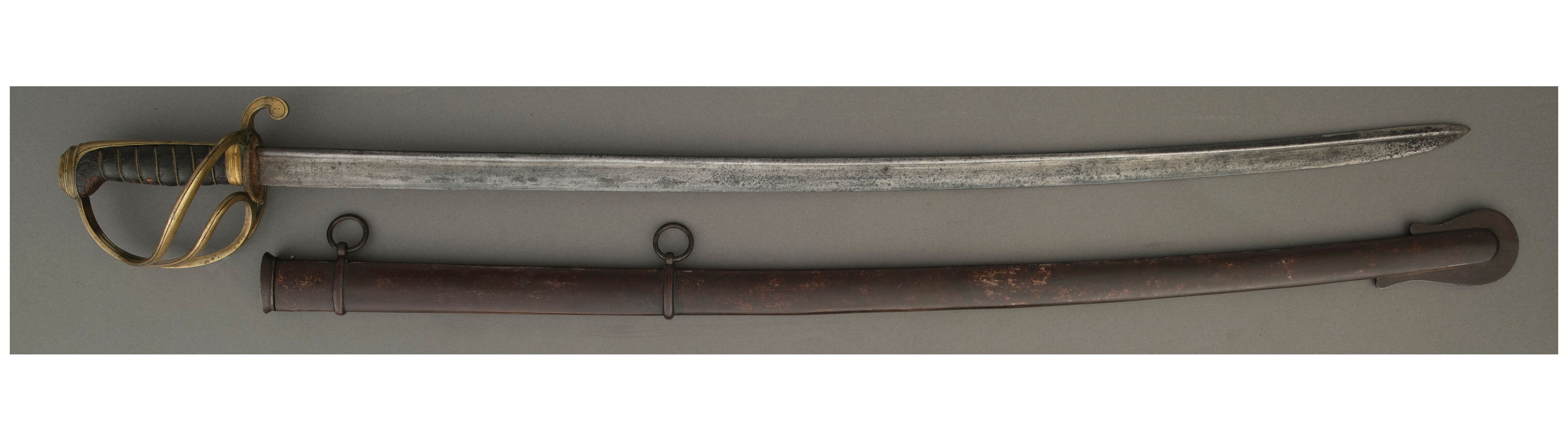 U.S. Ames Model 1833 Dragoon Sword with Scabbard | Rock Island Auction