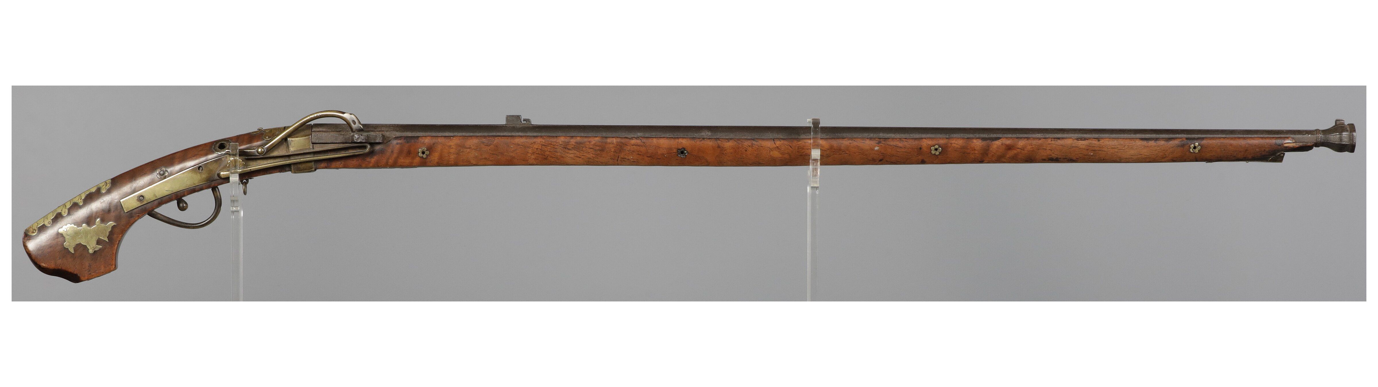 Engraved Japanese Tanegashima Matchlock Arquebus | Rock Island Auction