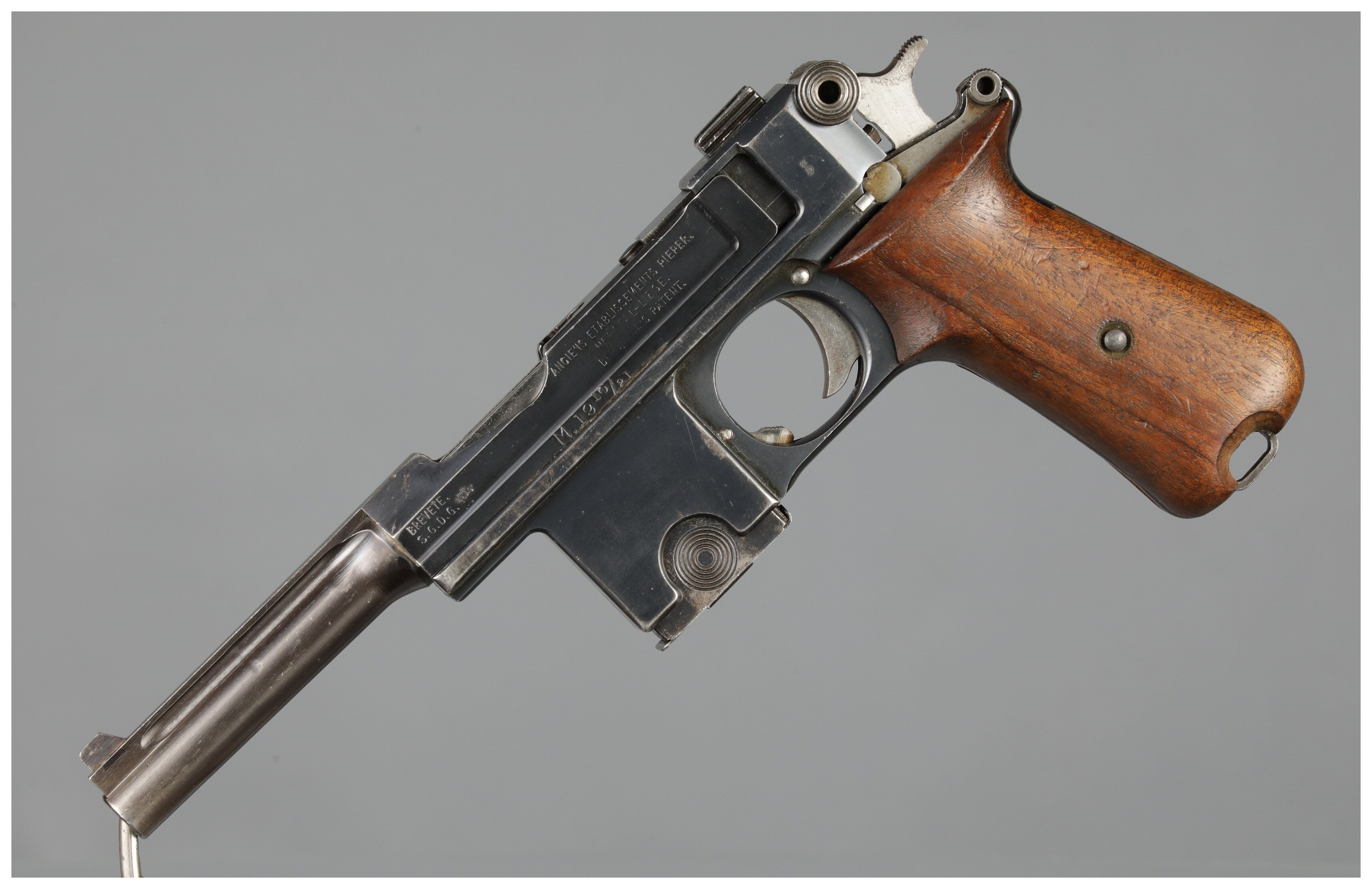 Danish Contract Pieper Bergmann M1910/21 Semi-Automatic Pistol | Rock ...