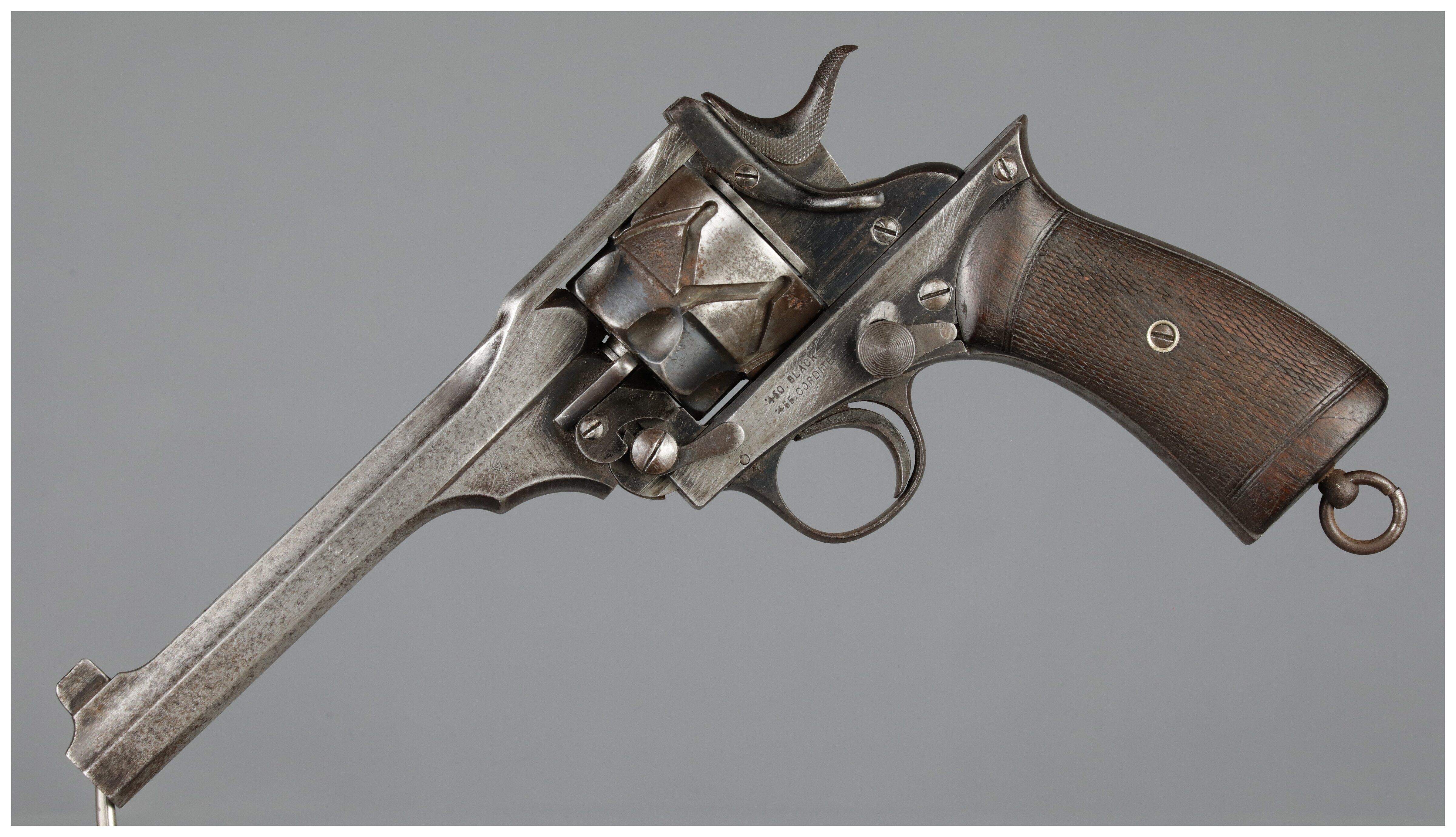 British Webley-Fosbery 1901 Semi-Auto Revolver Serial Number 9 | Rock ...