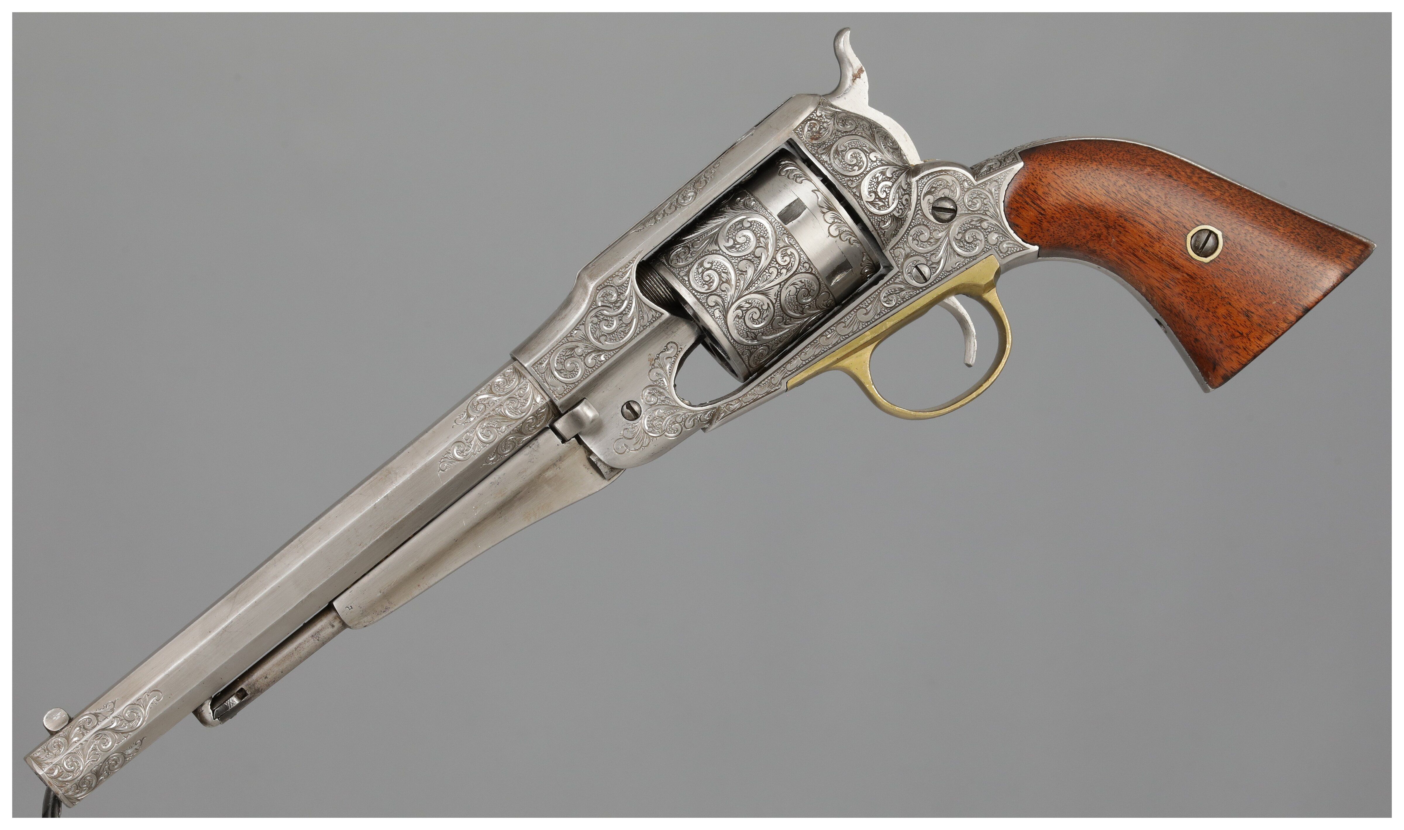 Rachel Wells Engraved Remington New Model Army Revolver | Rock Island ...