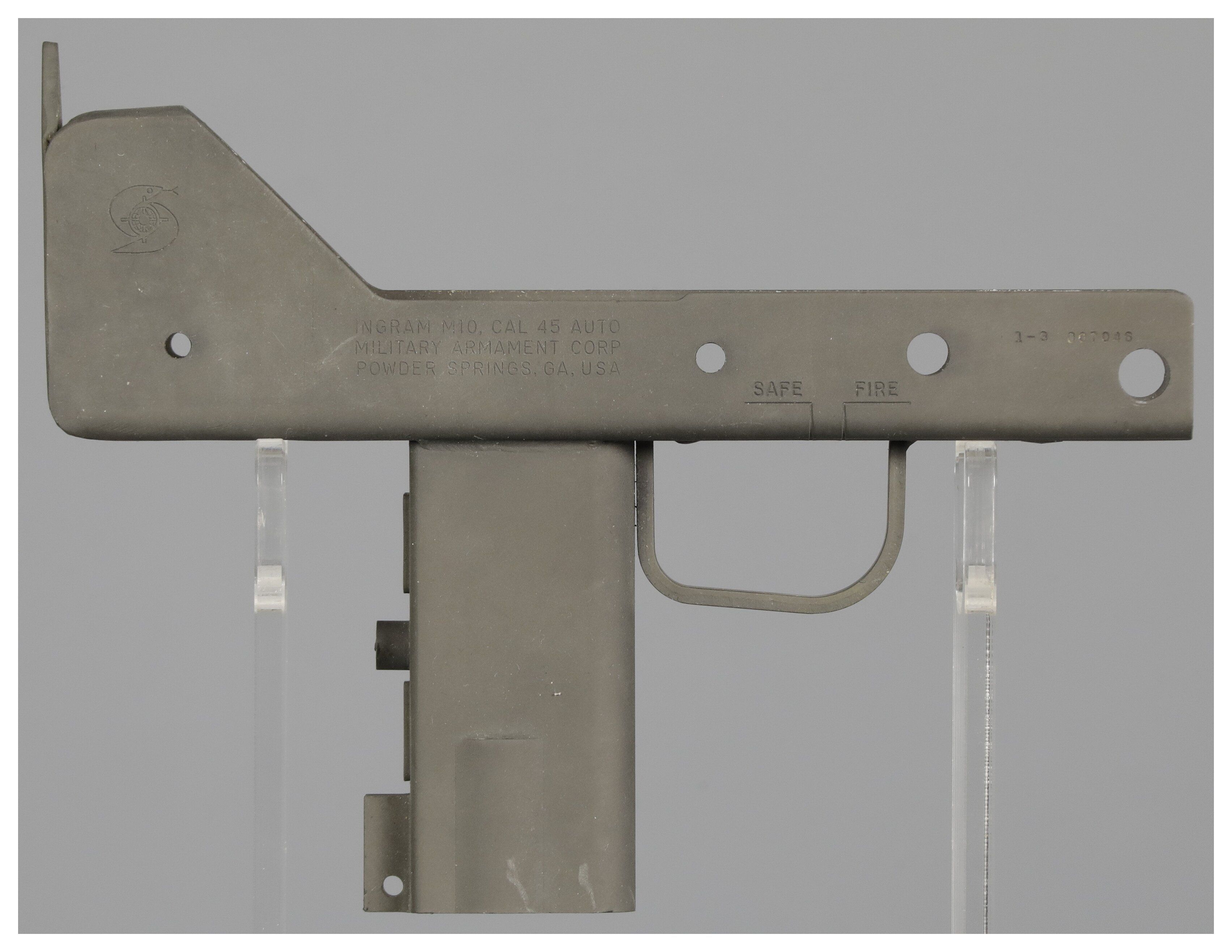Stripped MAC M10 SMG Frame, Class III/NFA C&R Fully Transferable | Rock ...