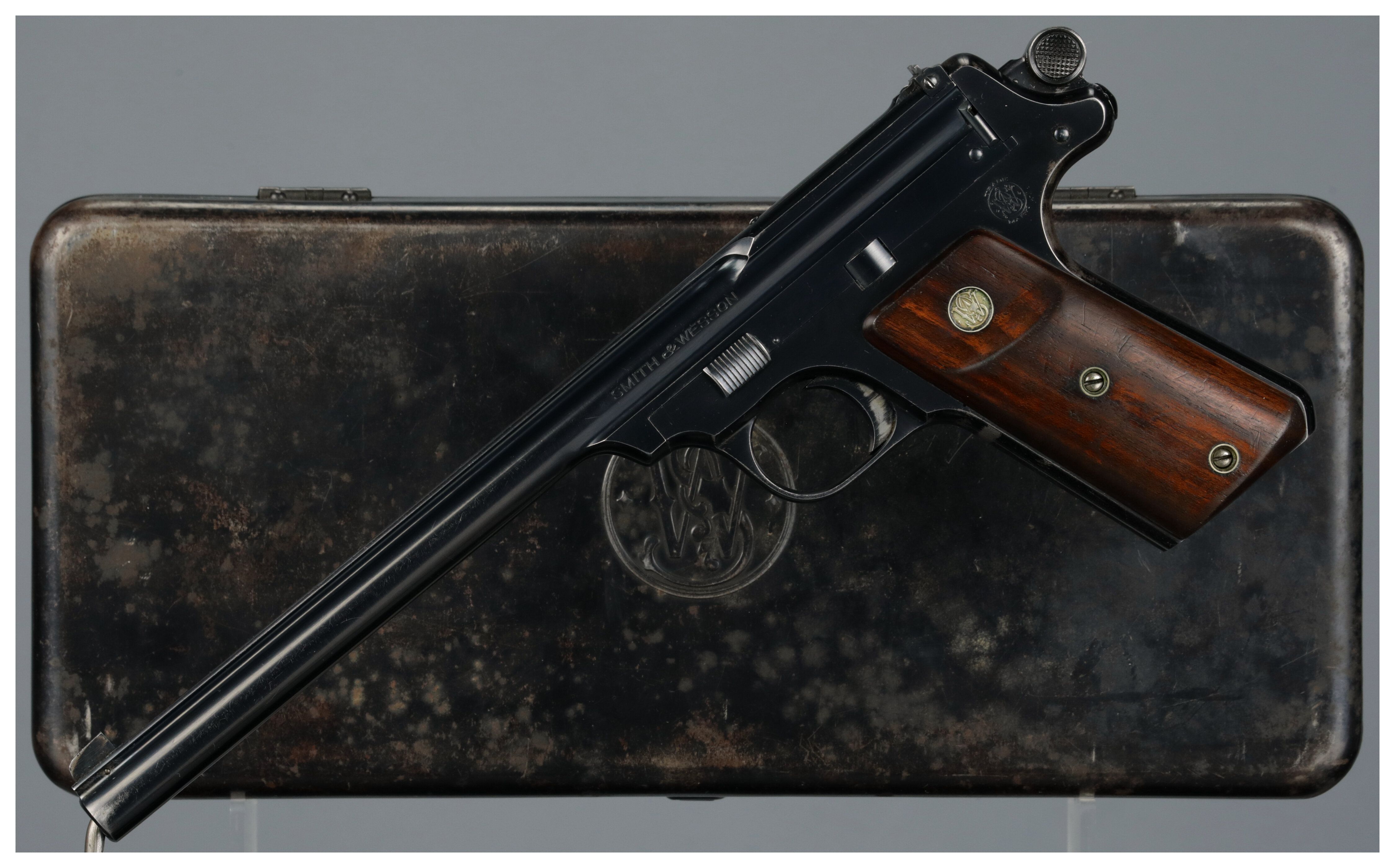 Smith & Wesson Straight Line Target Pistol with Metal Case | Rock ...