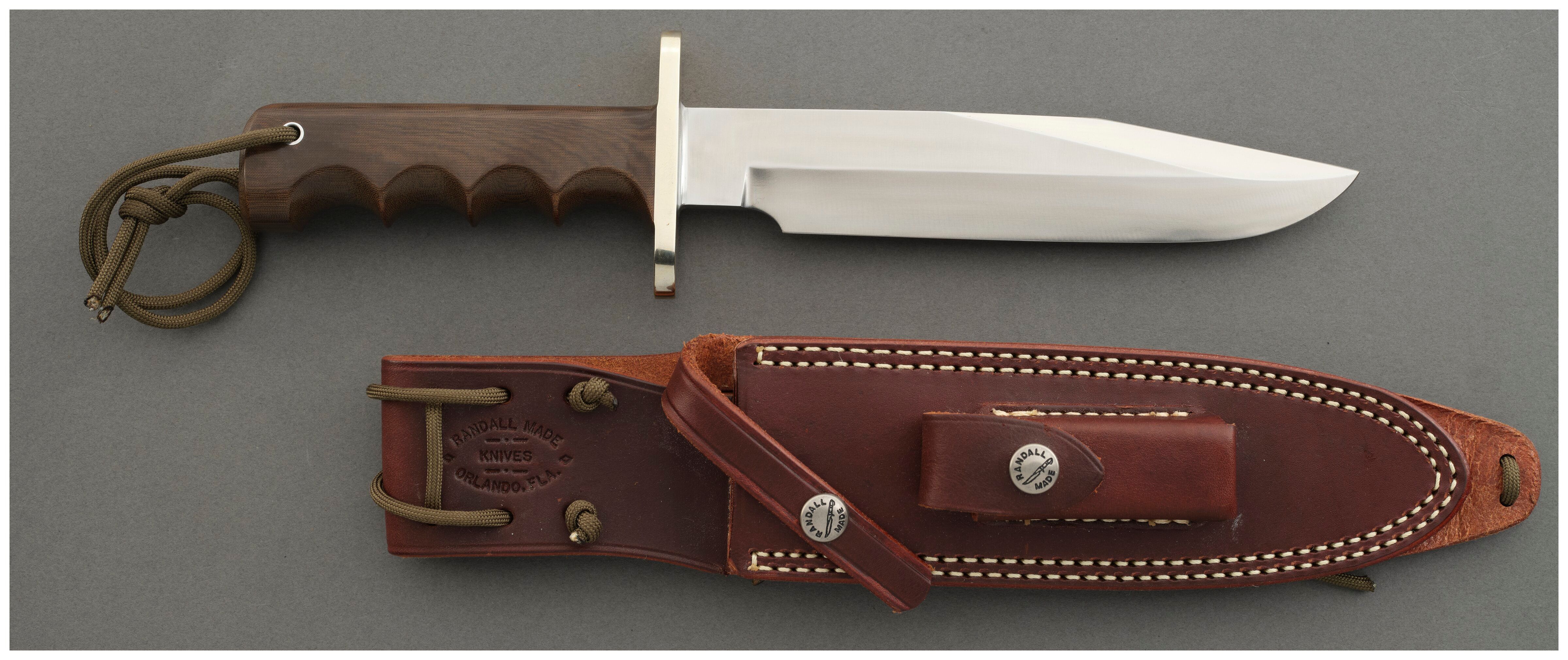 Randall Model 14 Attack Knife with Sheath | Rock Island Auction