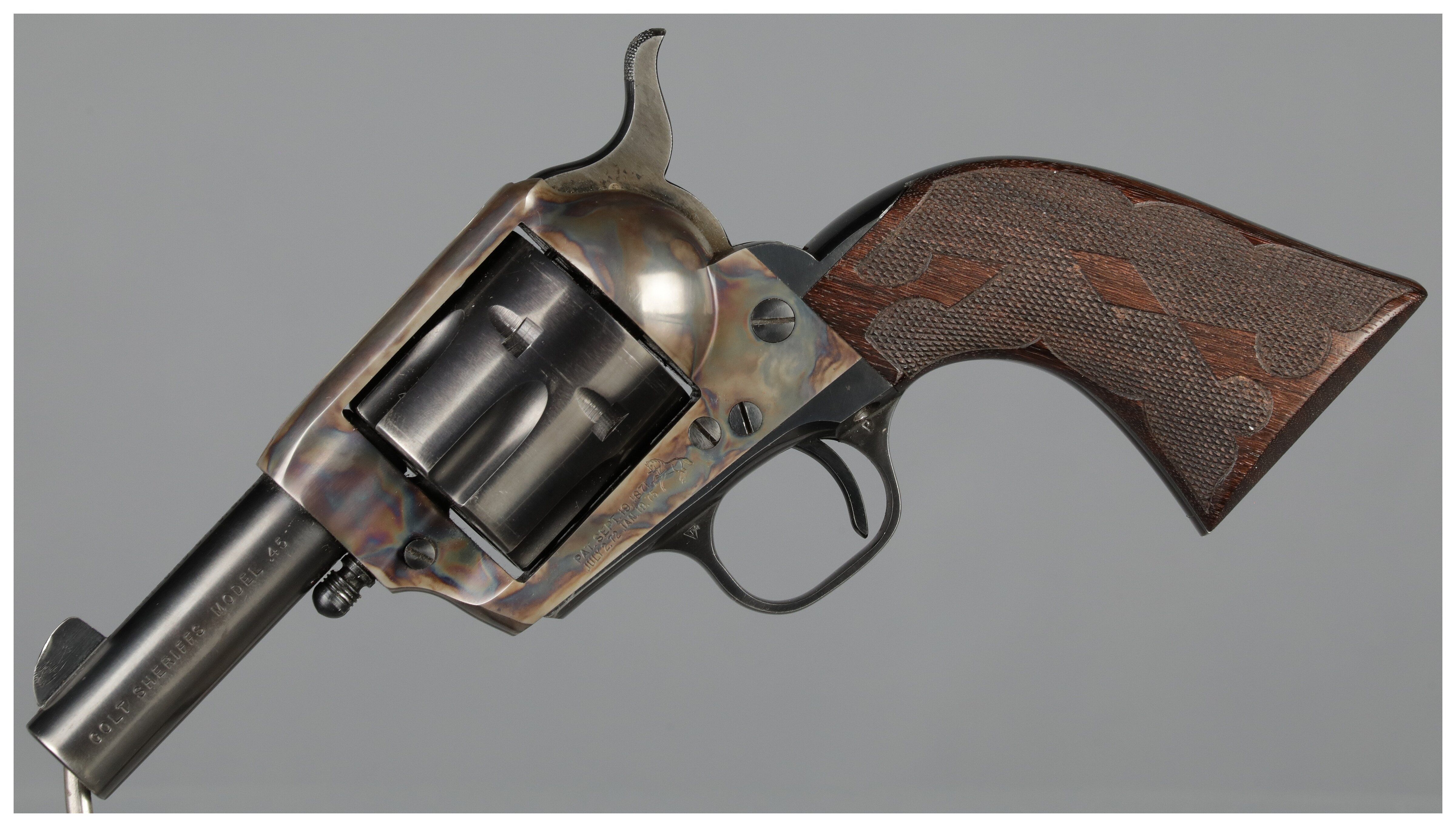 Colt Sheriff's Model Single Action Army Revolver with Letter | Rock ...