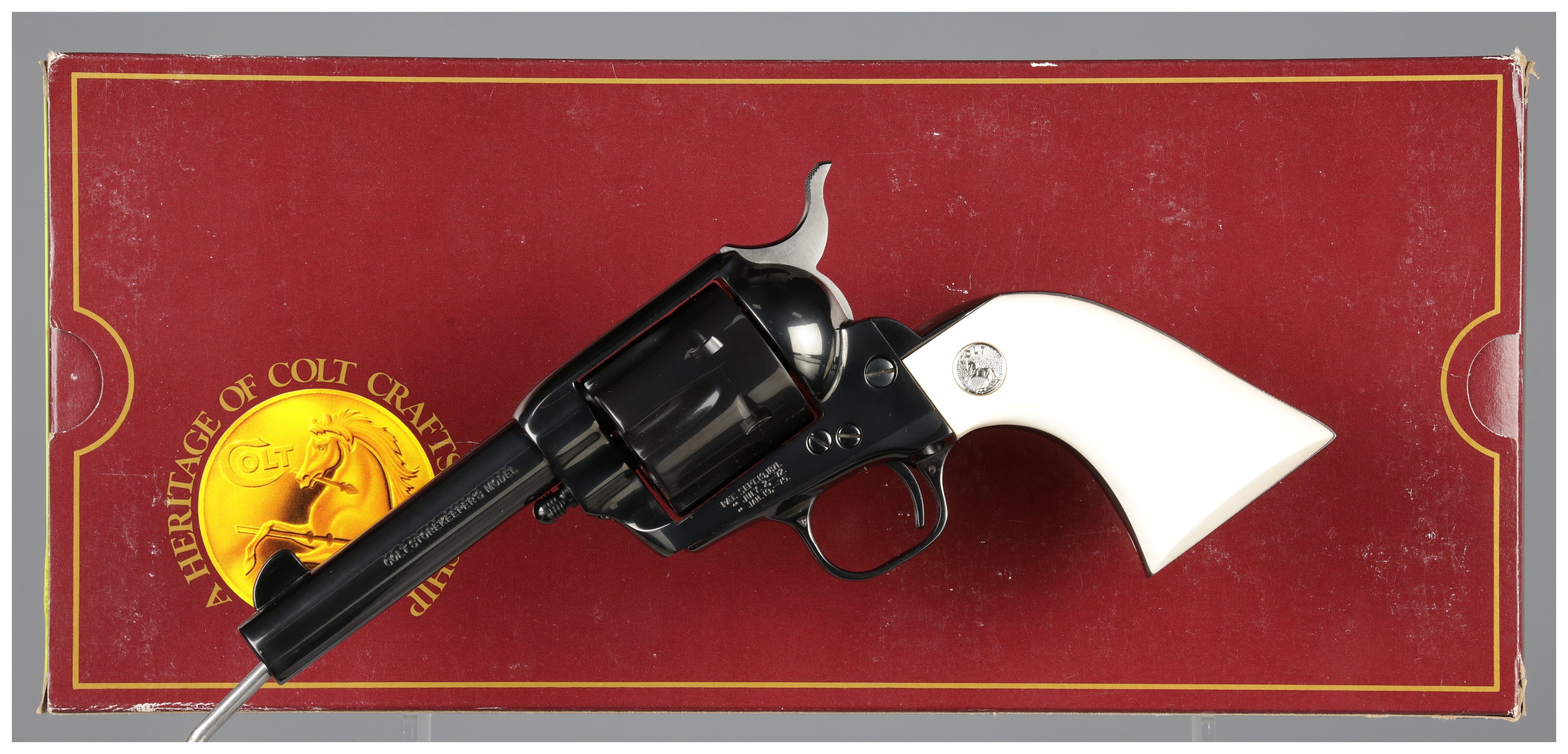 Colt Storekeeper Single Action Army Revolver with Ivory Grips | Rock ...