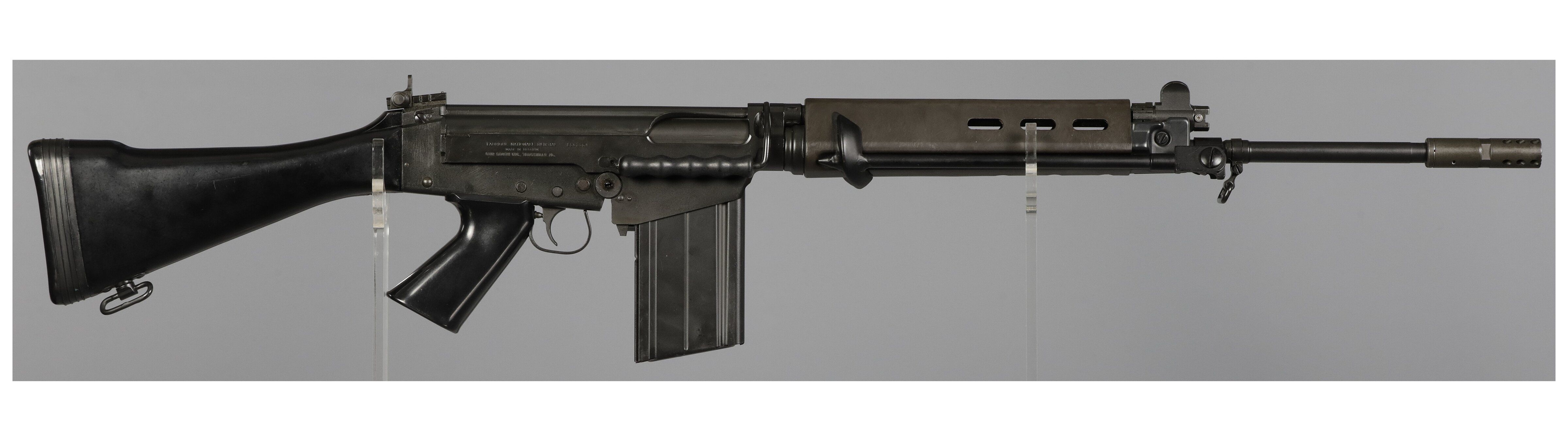 Pre-Ban Belgian FN FAL Semi-Automatic Rifle with Bipod | Rock Island ...