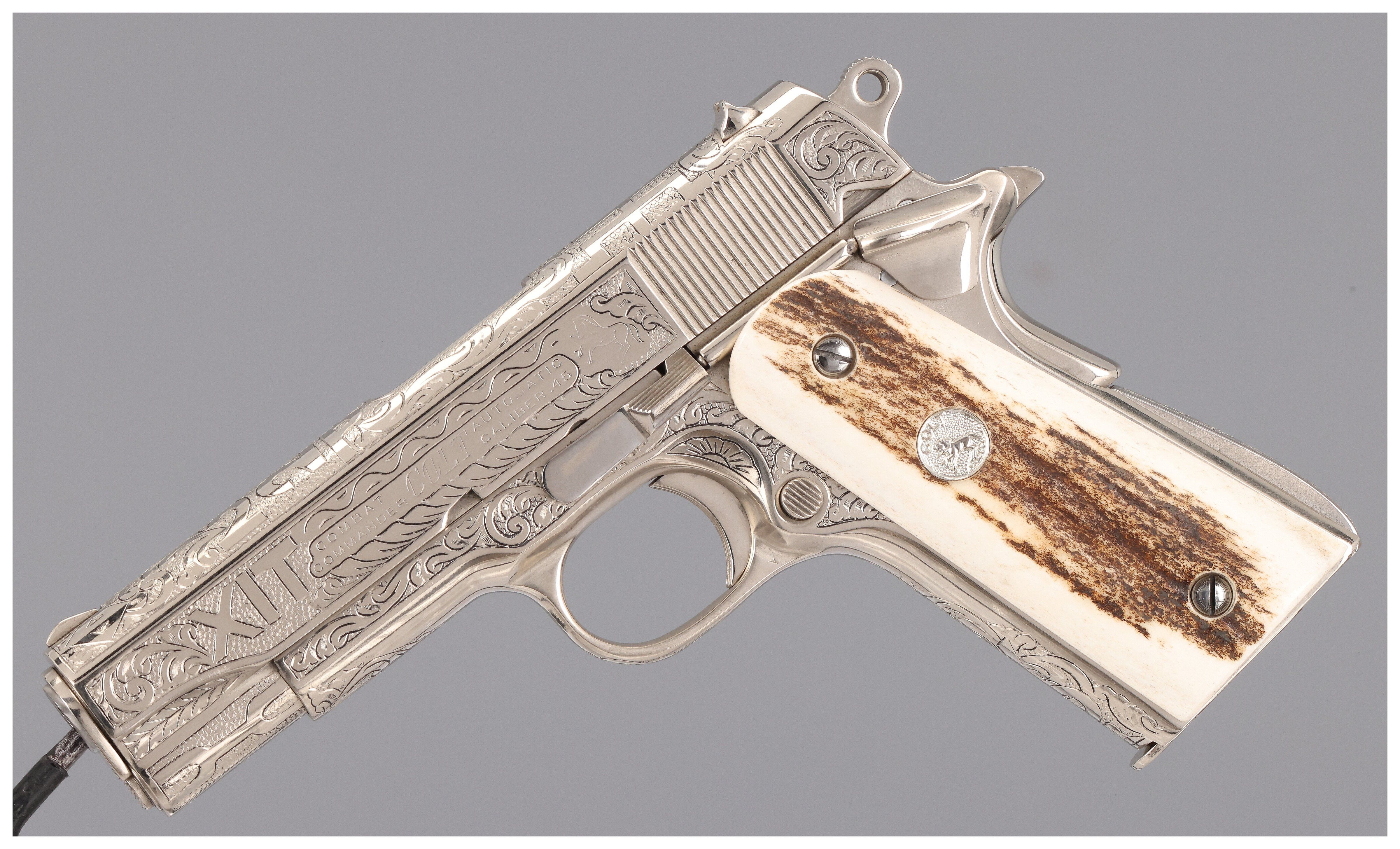 David Wade Harris Signed, Engraved Colt Combat Commander Pistol | Rock ...