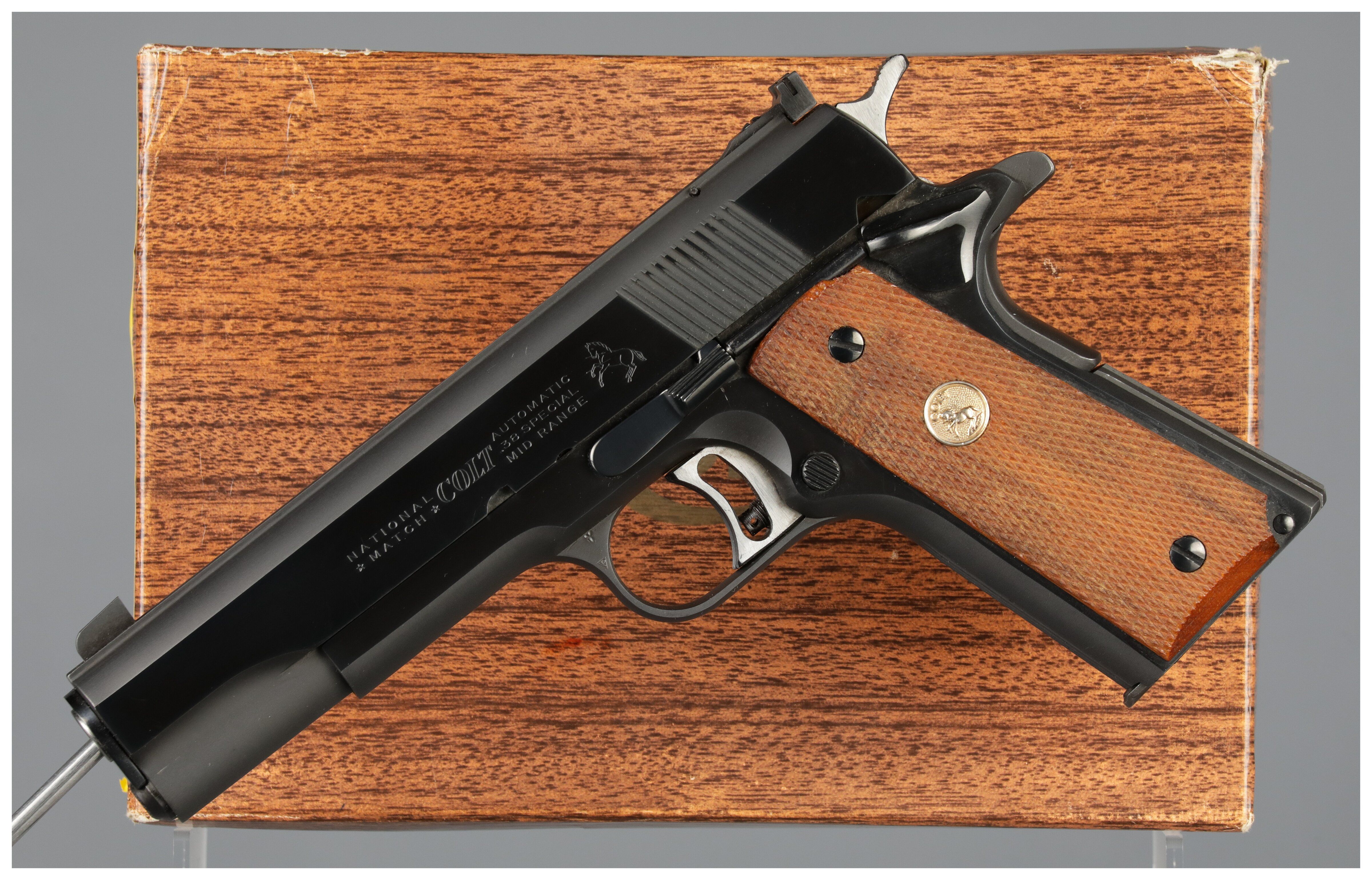 Colt Gold Cup National Match .38 Mid-Range Pistol with Box | Rock ...