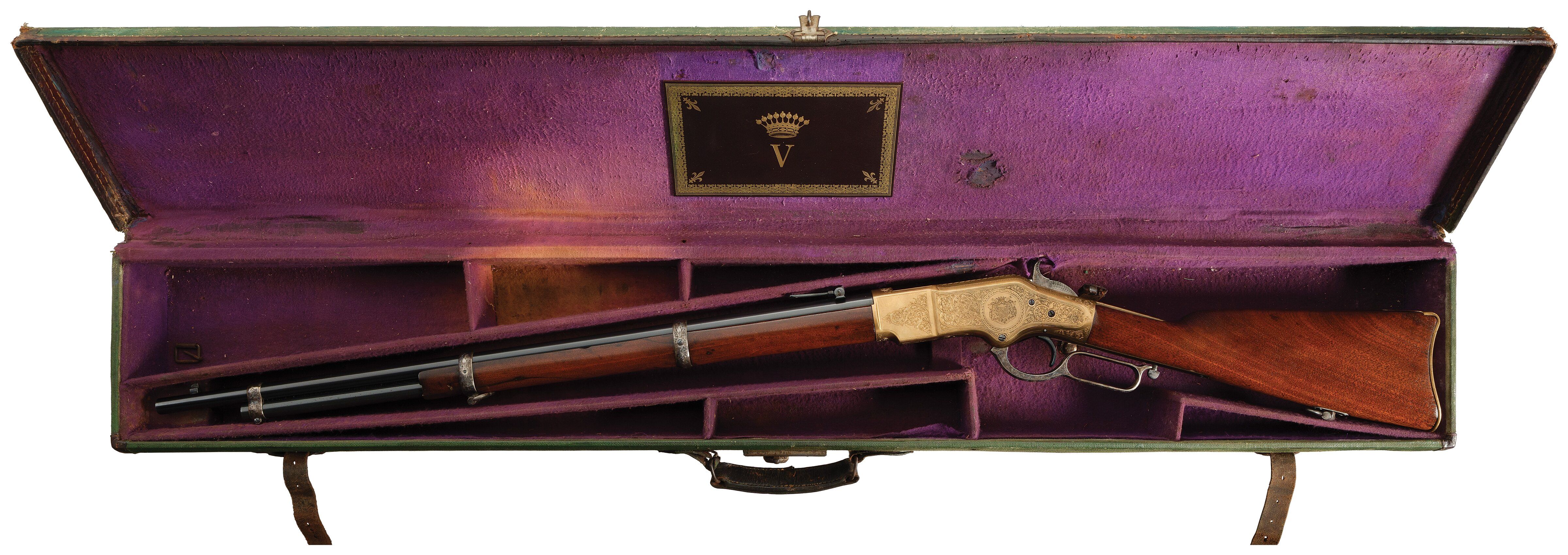 Engraved & Inscribed Winchester Model 1866 Lever Action Musket | Rock ...