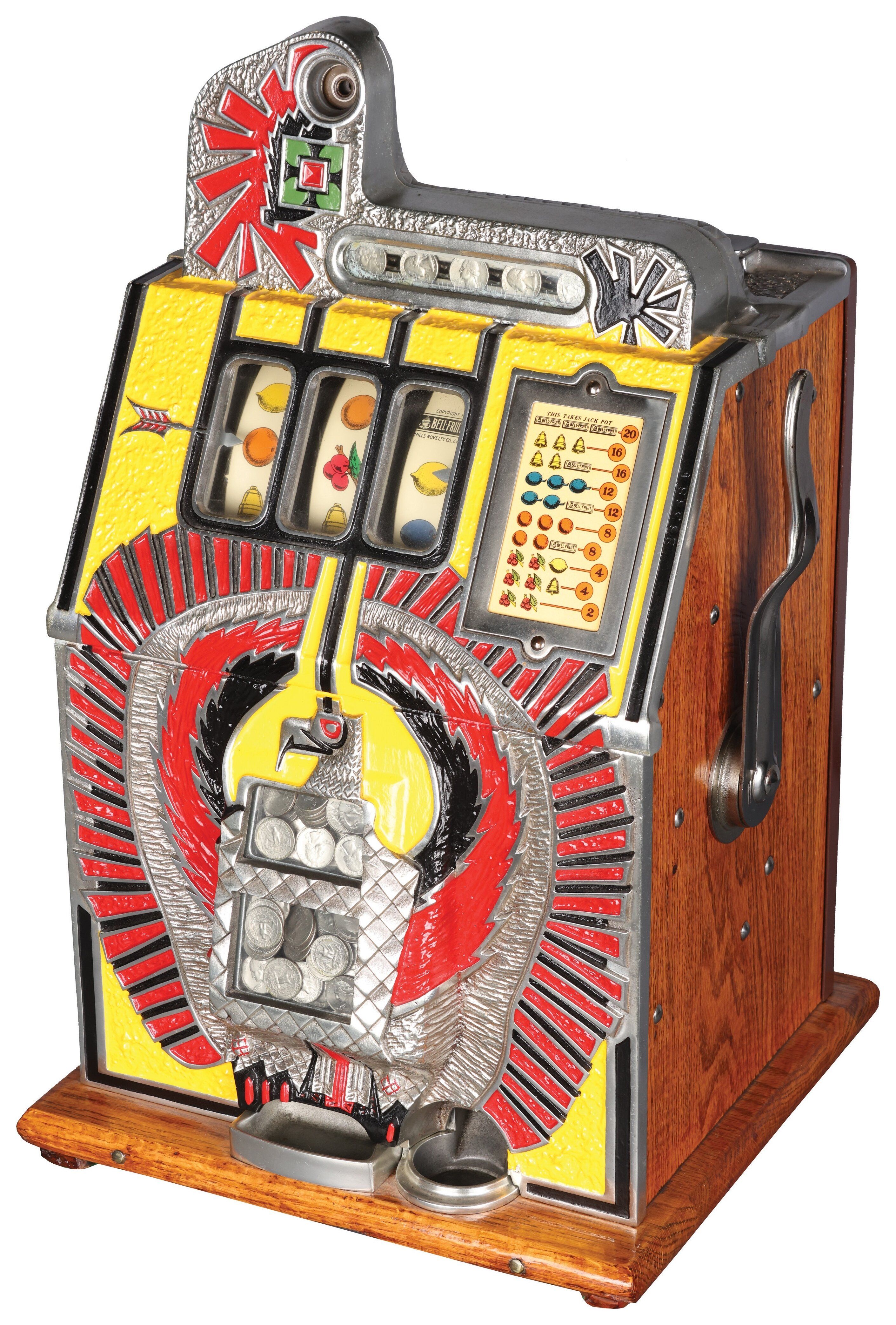 Mills Novelty Co. Bell Fruit Gum Coin-Operated Slot Machine | Rock ...