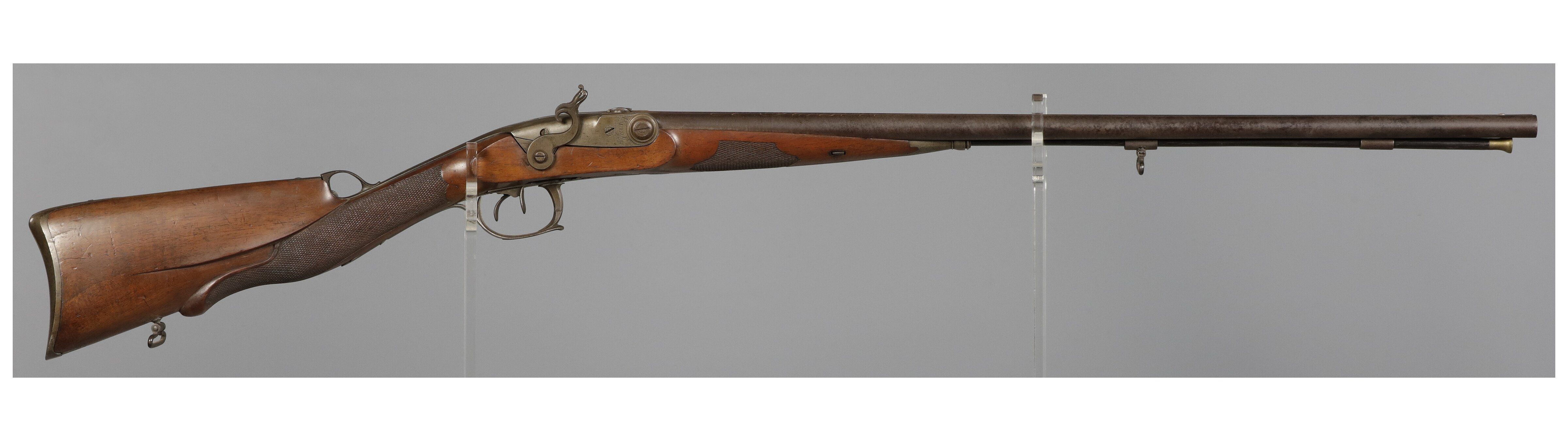 Gold Inlaid Pauly & Cie. Breech Loading Double Barrel Shotgun | Rock ...