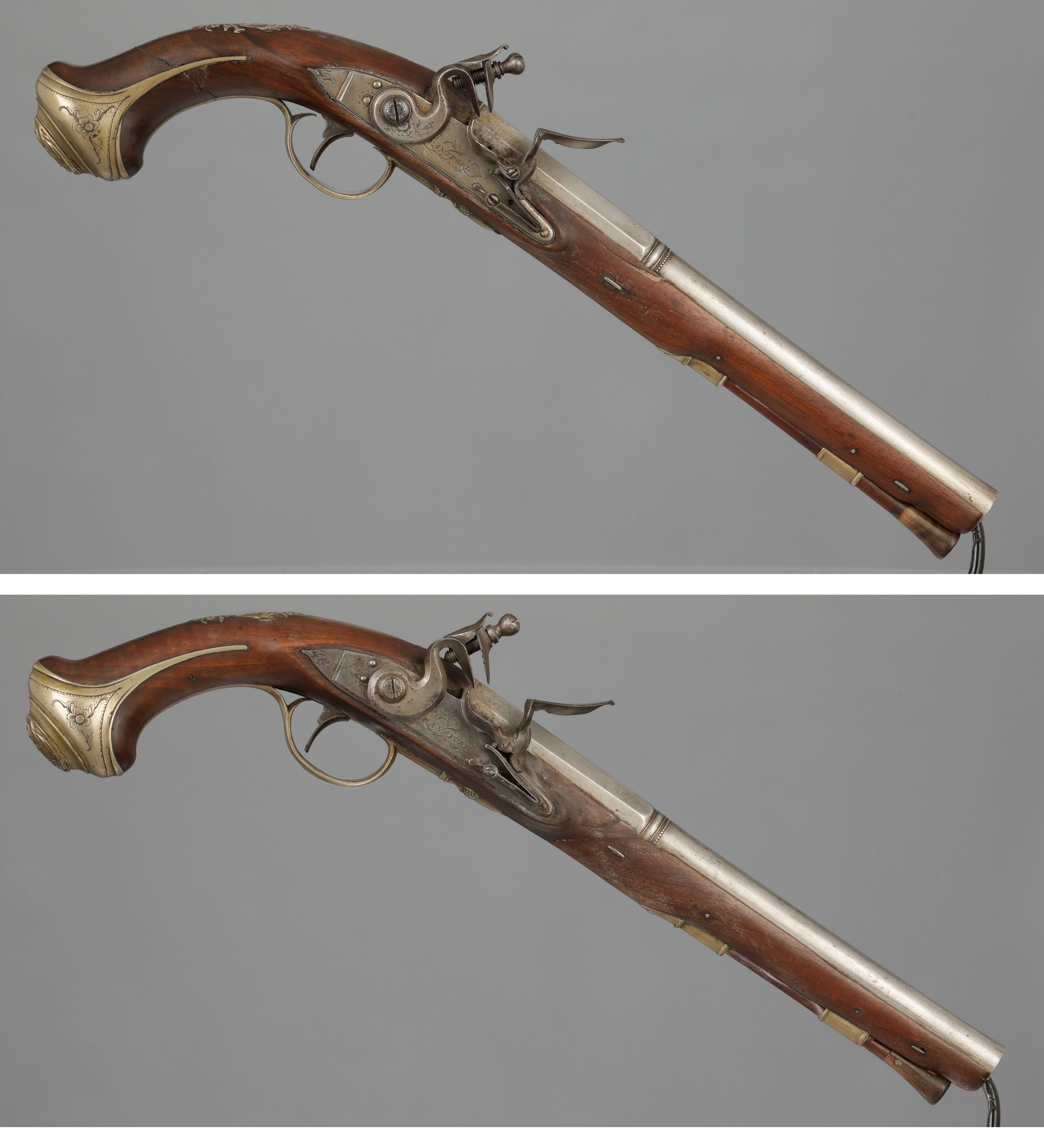 Engraved Pair of Ransford Flintlock Pistols | Rock Island Auction