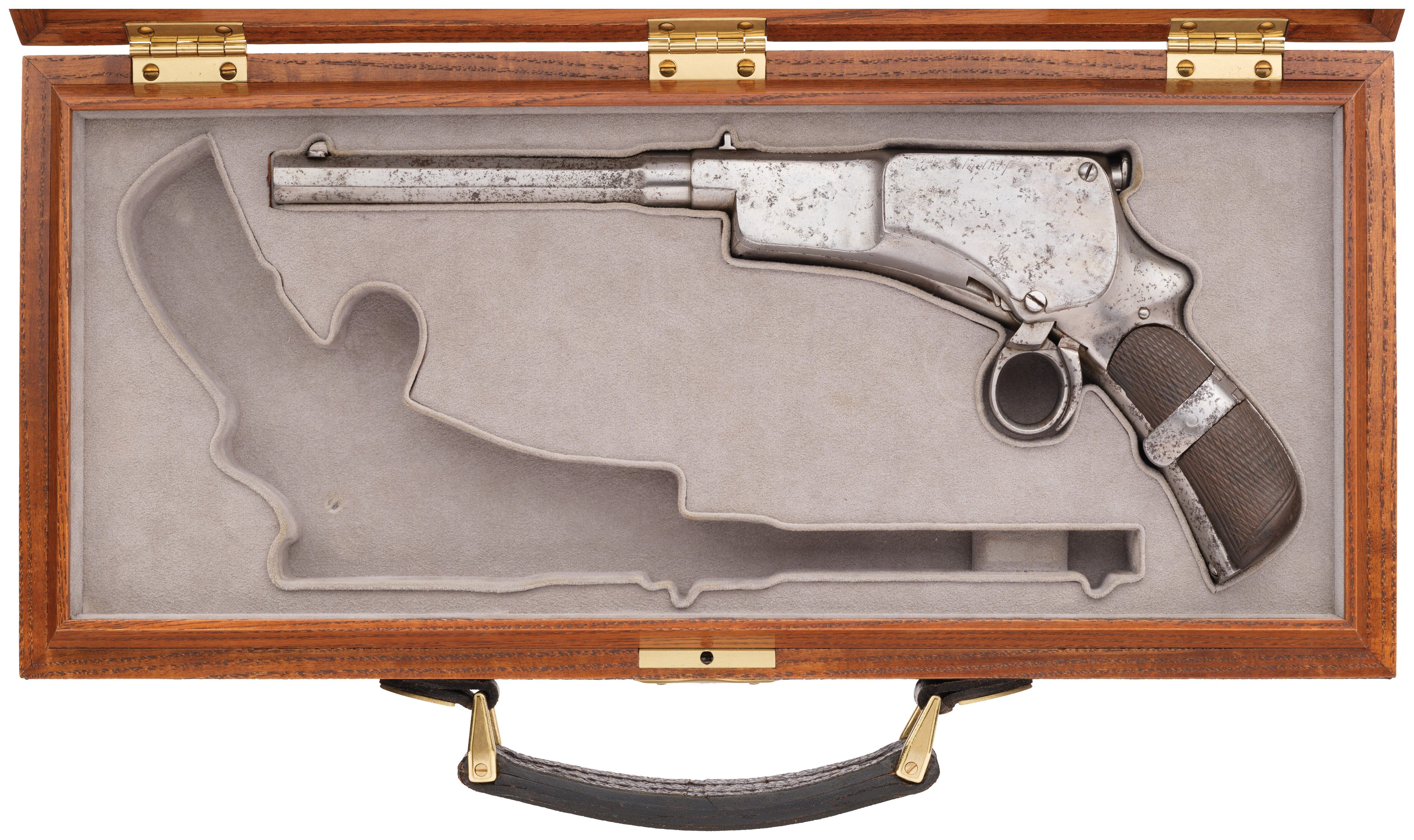 Schulhof Toggle Action Manual Repeater Pistol with Huey Case | Rock ...