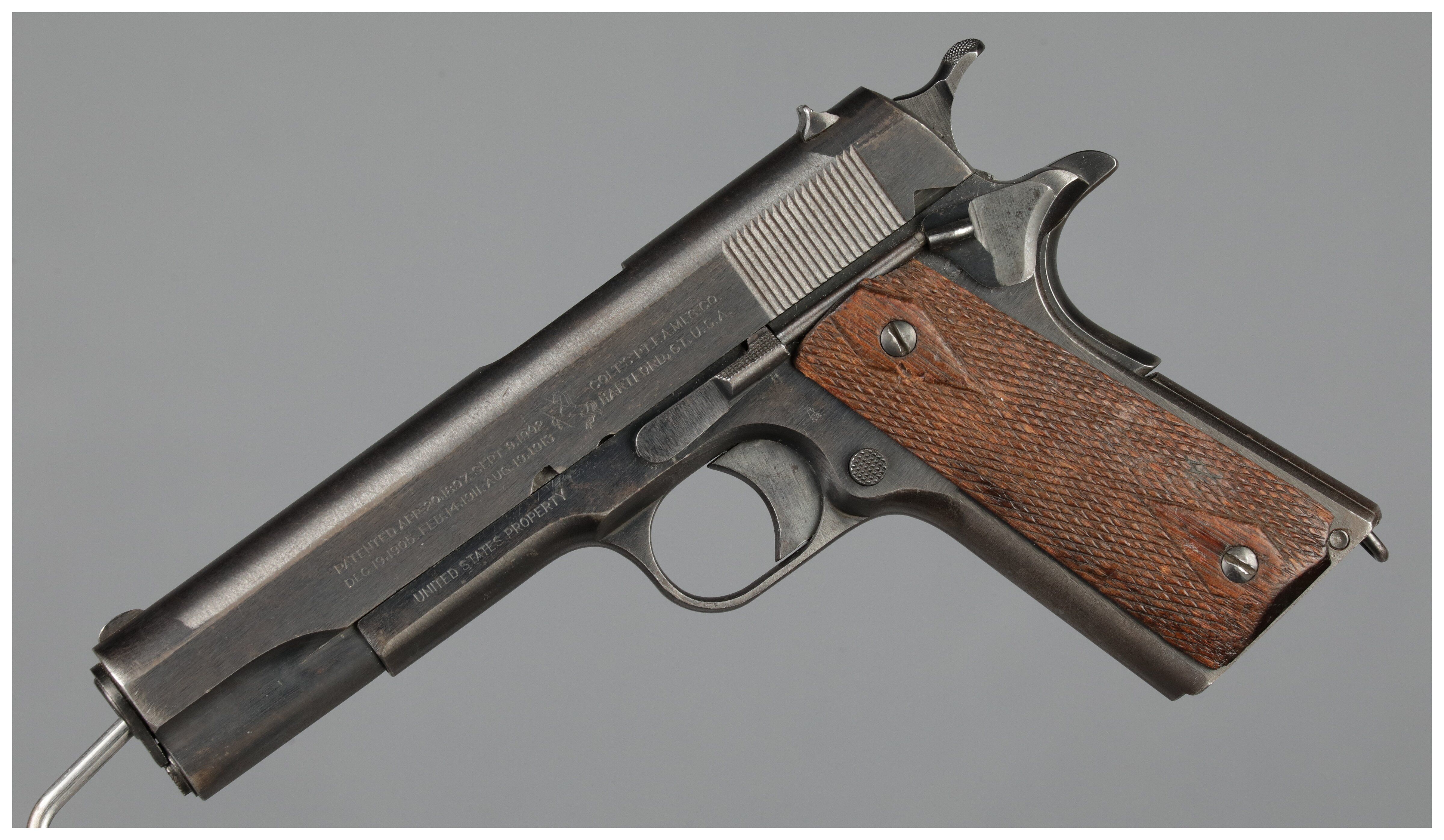 WWI U.S. Colt M1911 Pistol with Factory Letter | Rock Island Auction