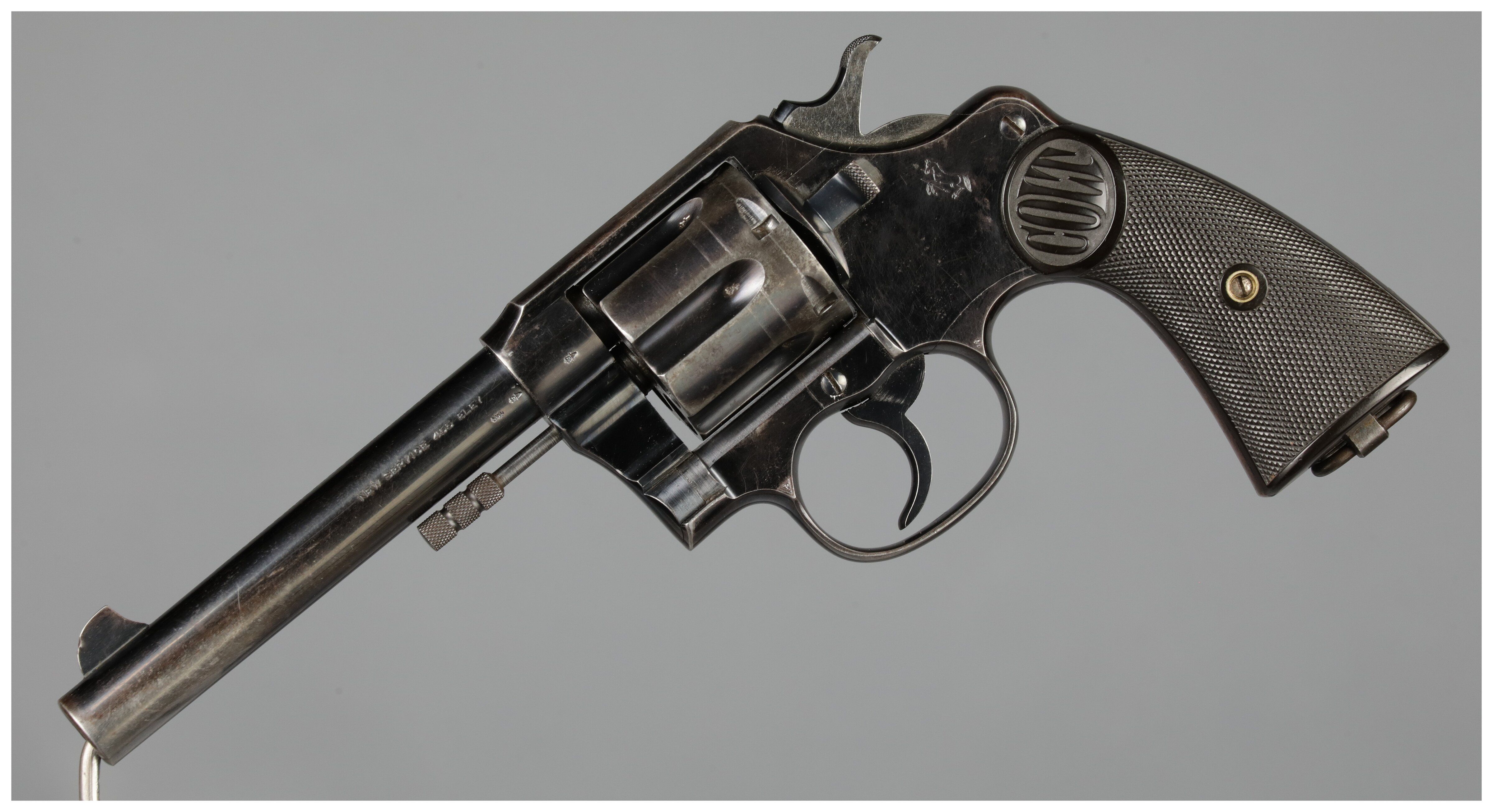 WWI Colt New Service Revolver in .455 Eley with Factory Letter | Rock ...