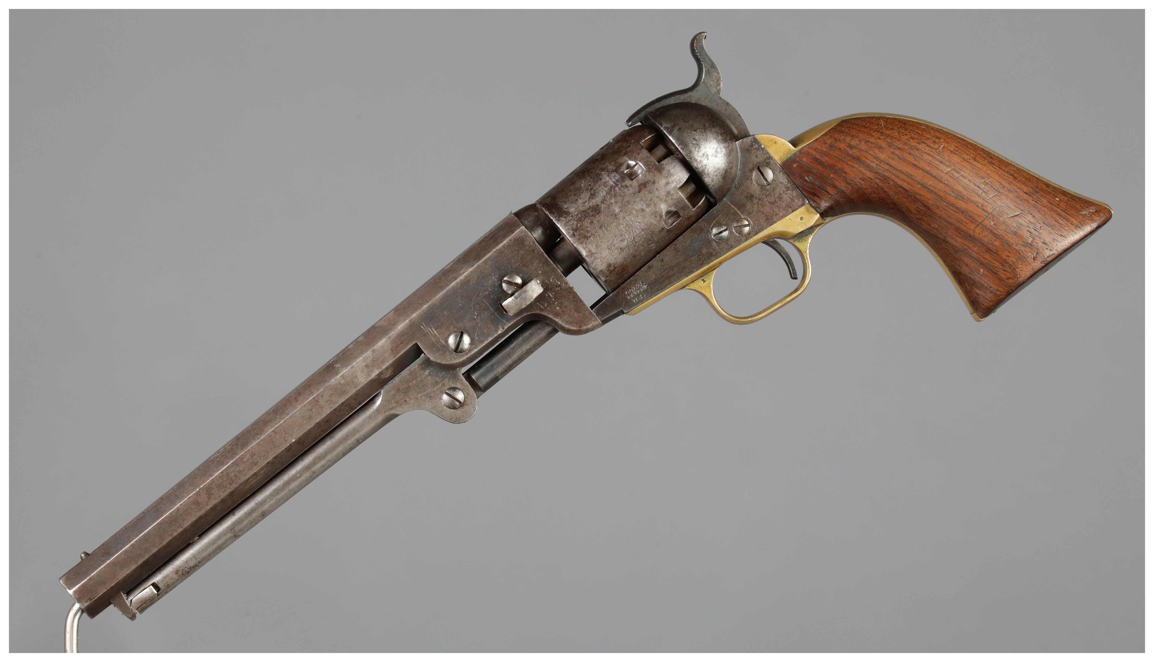 Civil War Captain J.J. Sutter Inscribed Colt 1851 Navy Revolver | Rock ...