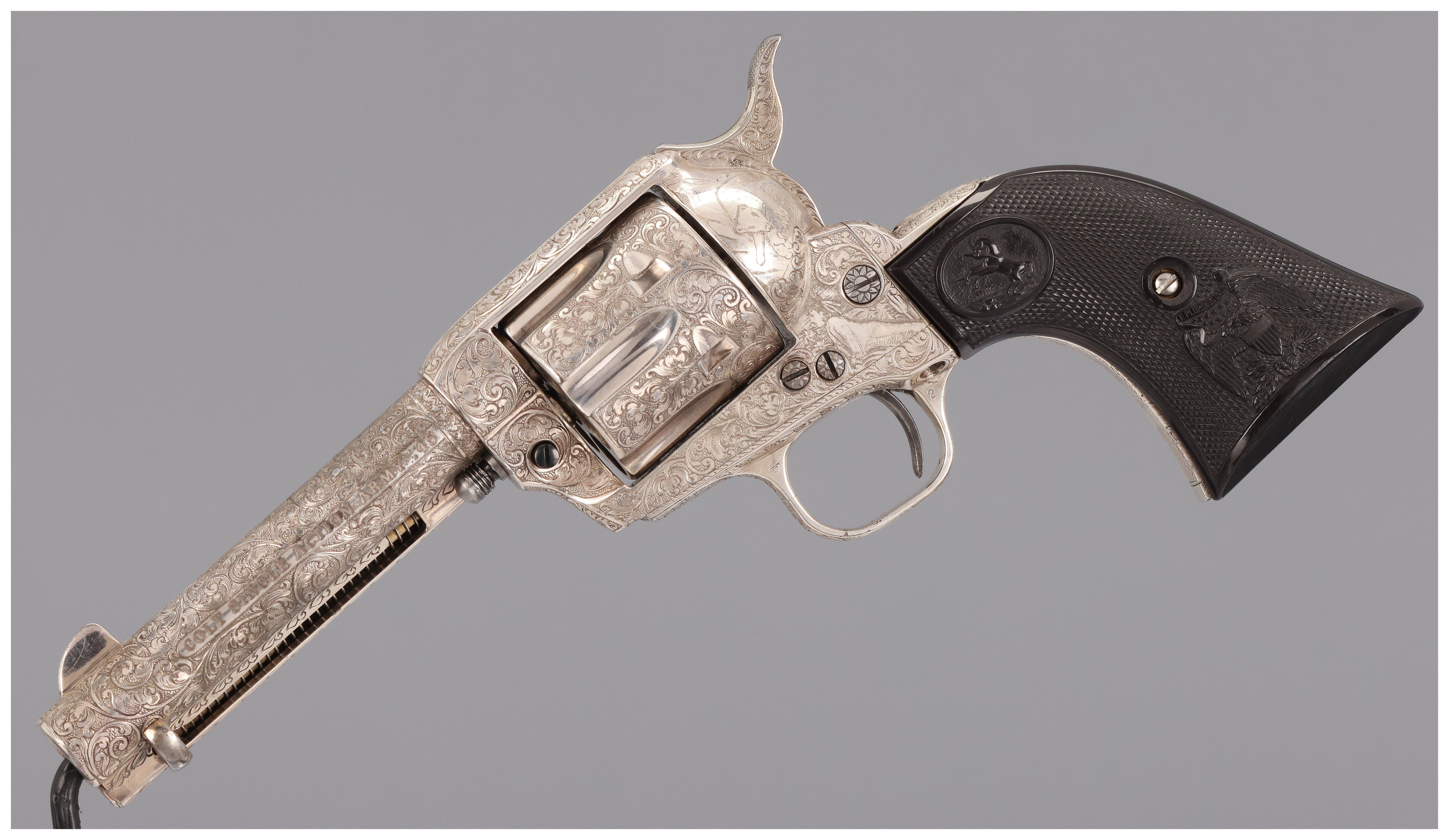 Rare Engraved Interpol Commemorative Colt Single Action Army | Rock ...