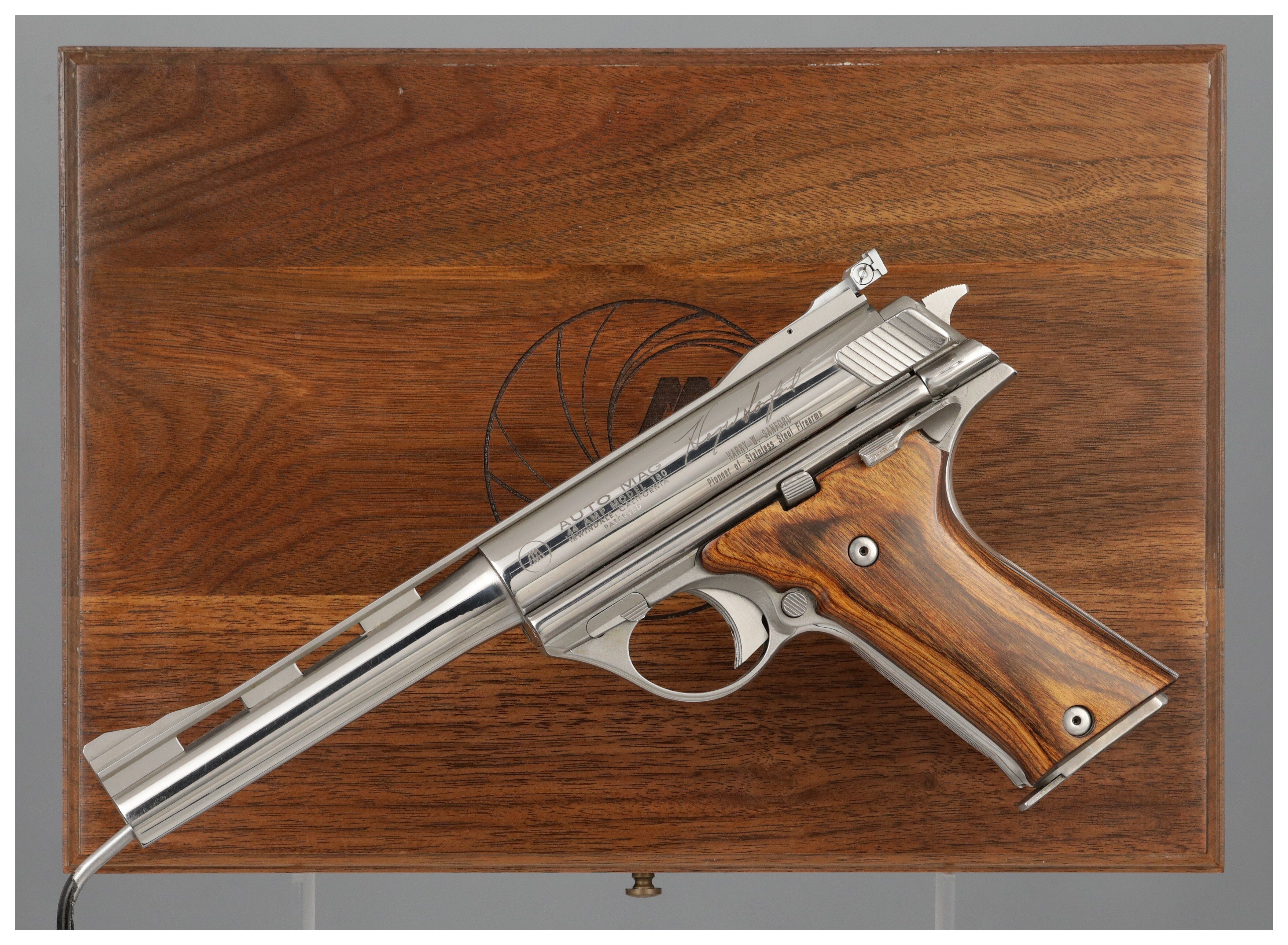 AMT Auto Mag Model 180 Harry Sanford Commemorative Pistol | Rock Island ...