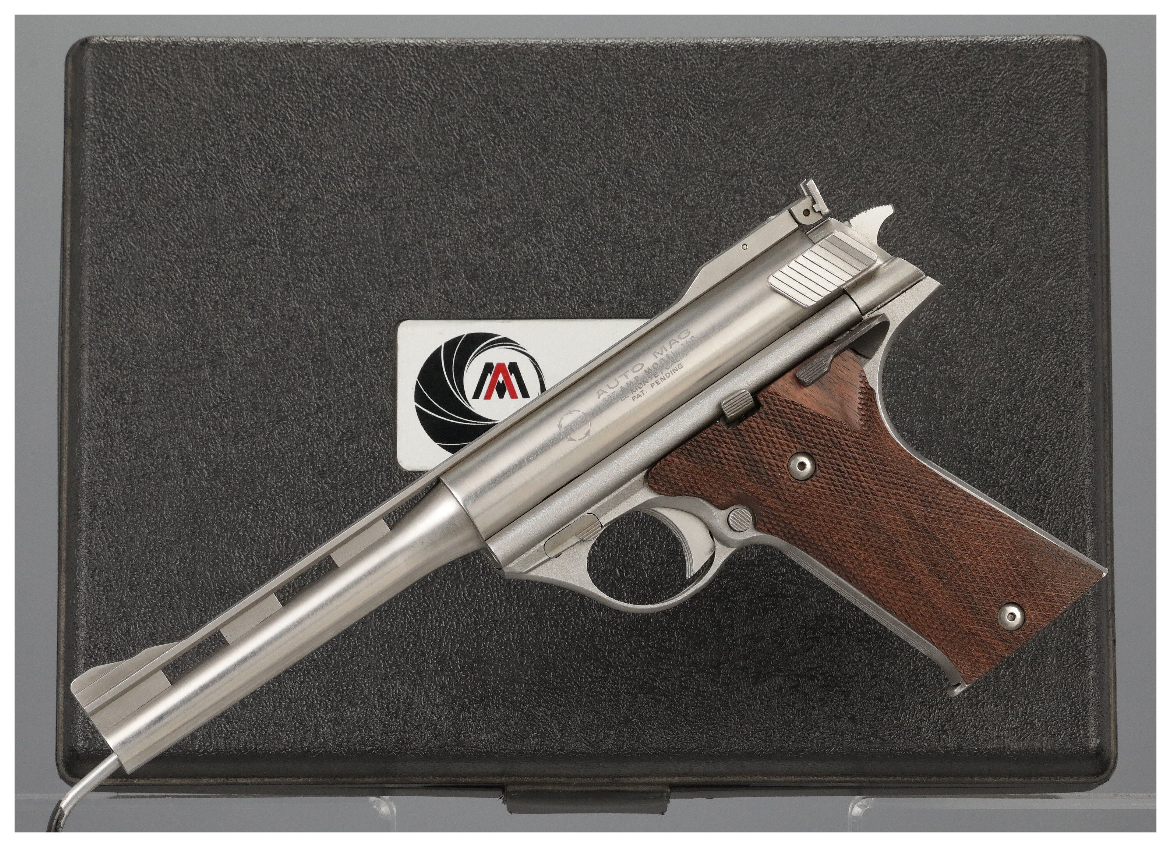 TDE Corp. Model 160 Auto Mag Semi-Automatic Pistol with Case | Rock ...