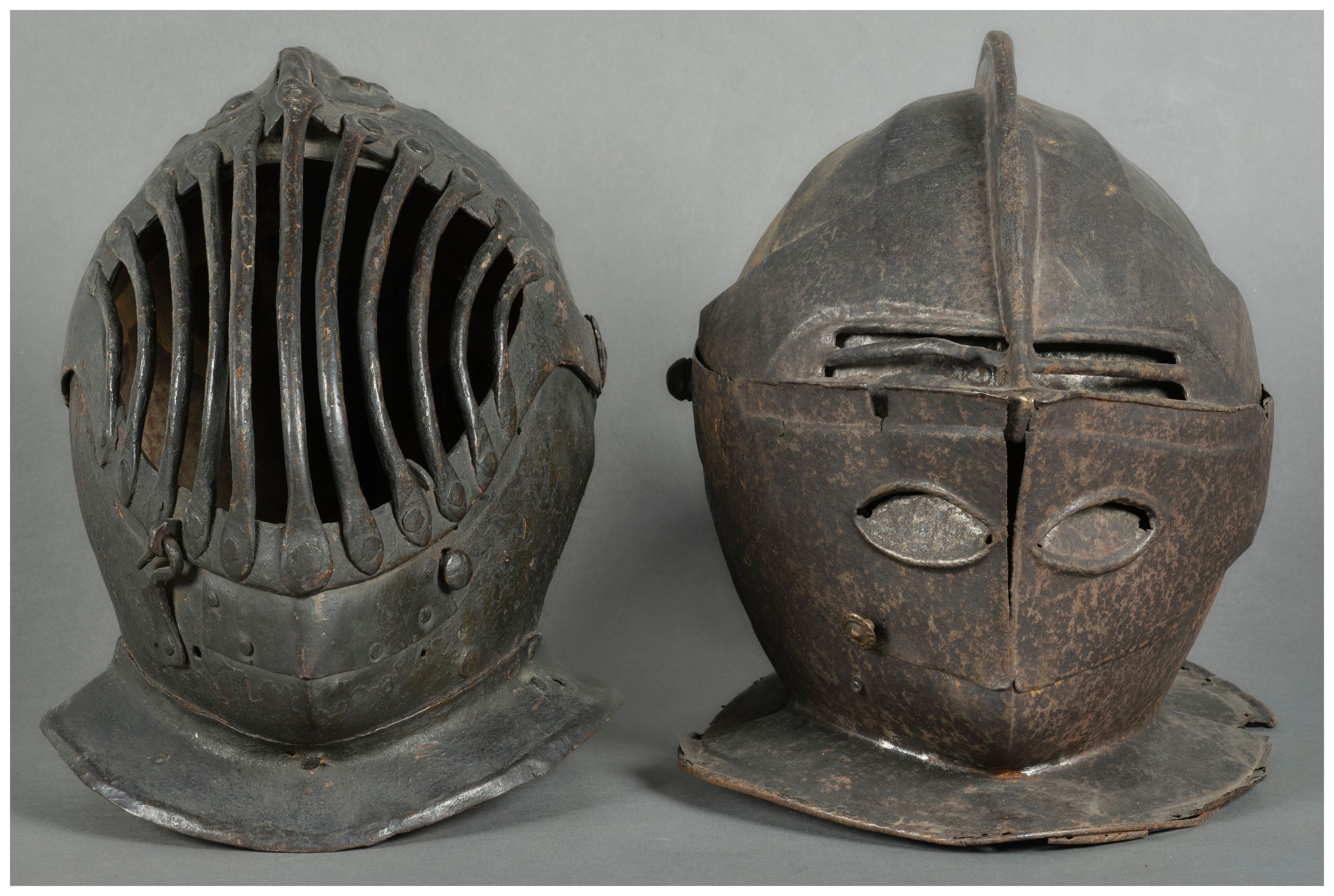 Two Antique Pattern Combat Helmets | Rock Island Auction