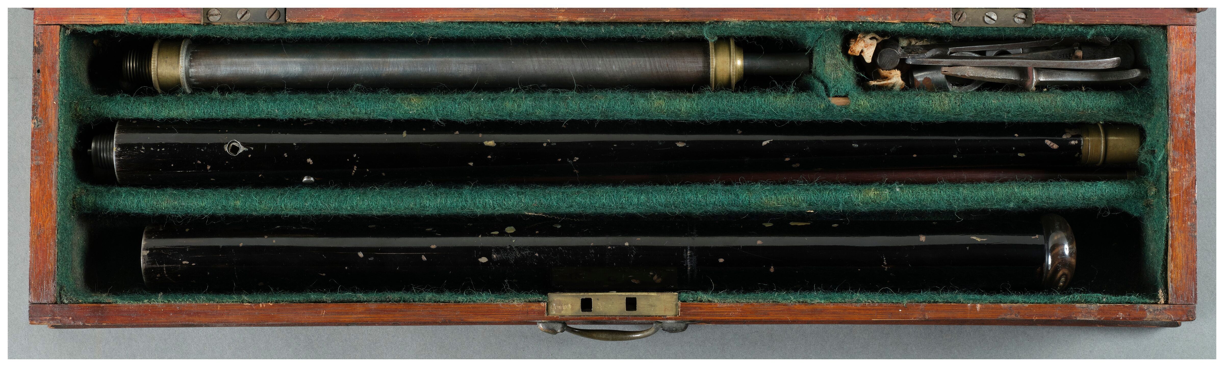 G.E. Lewis Air Cane Gun with Case and Accessories | Rock Island Auction