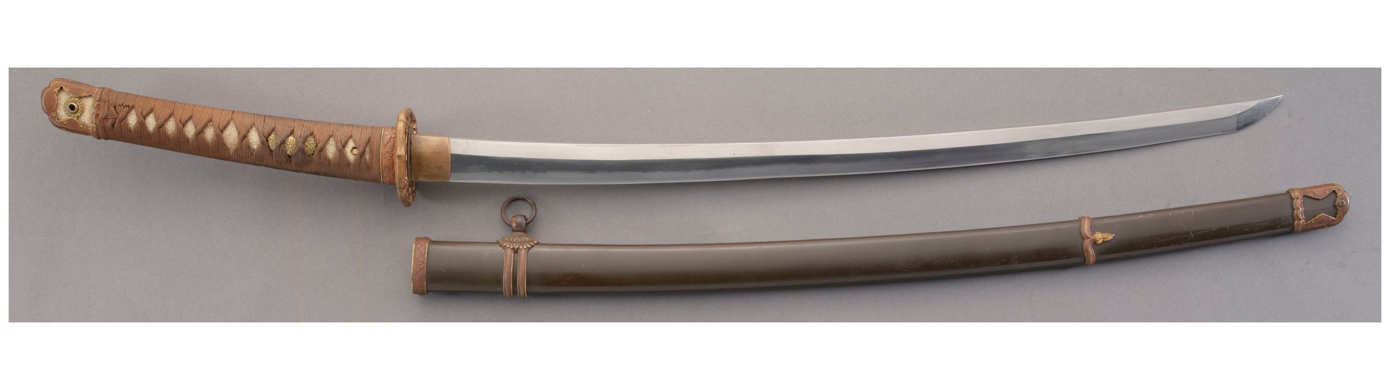 Signed Japanese Shin Gunto Pattern Sword | Rock Island Auction