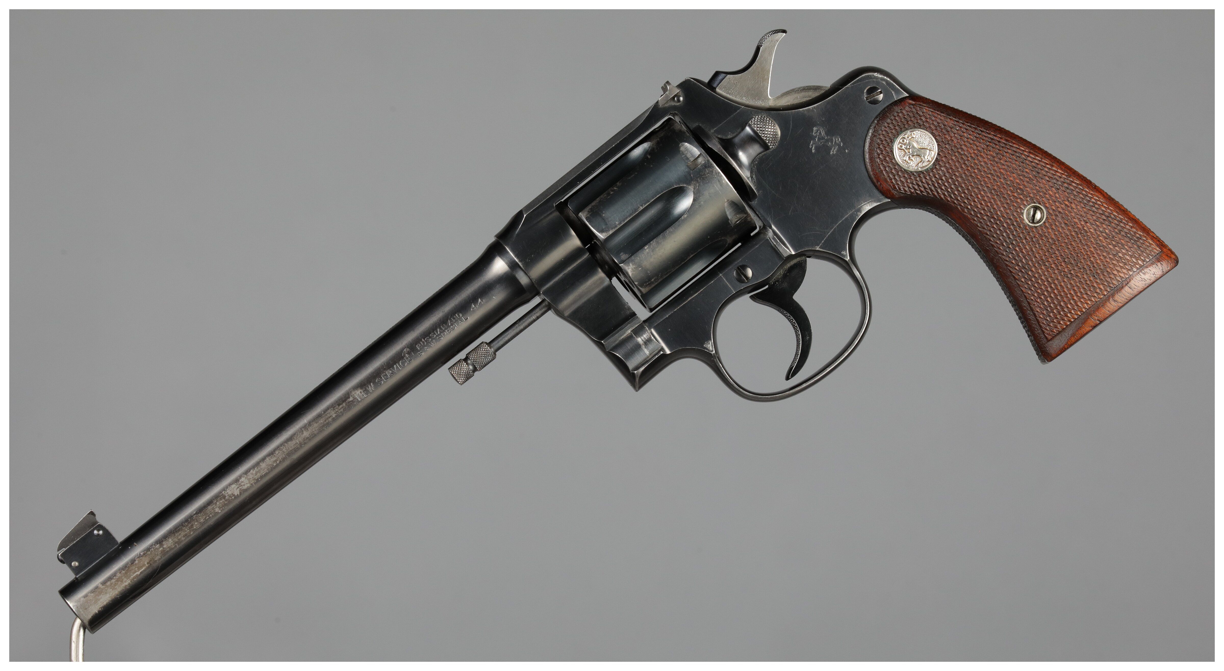 Colt New Service Target Revolver with Dual Caliber Markings | Rock ...