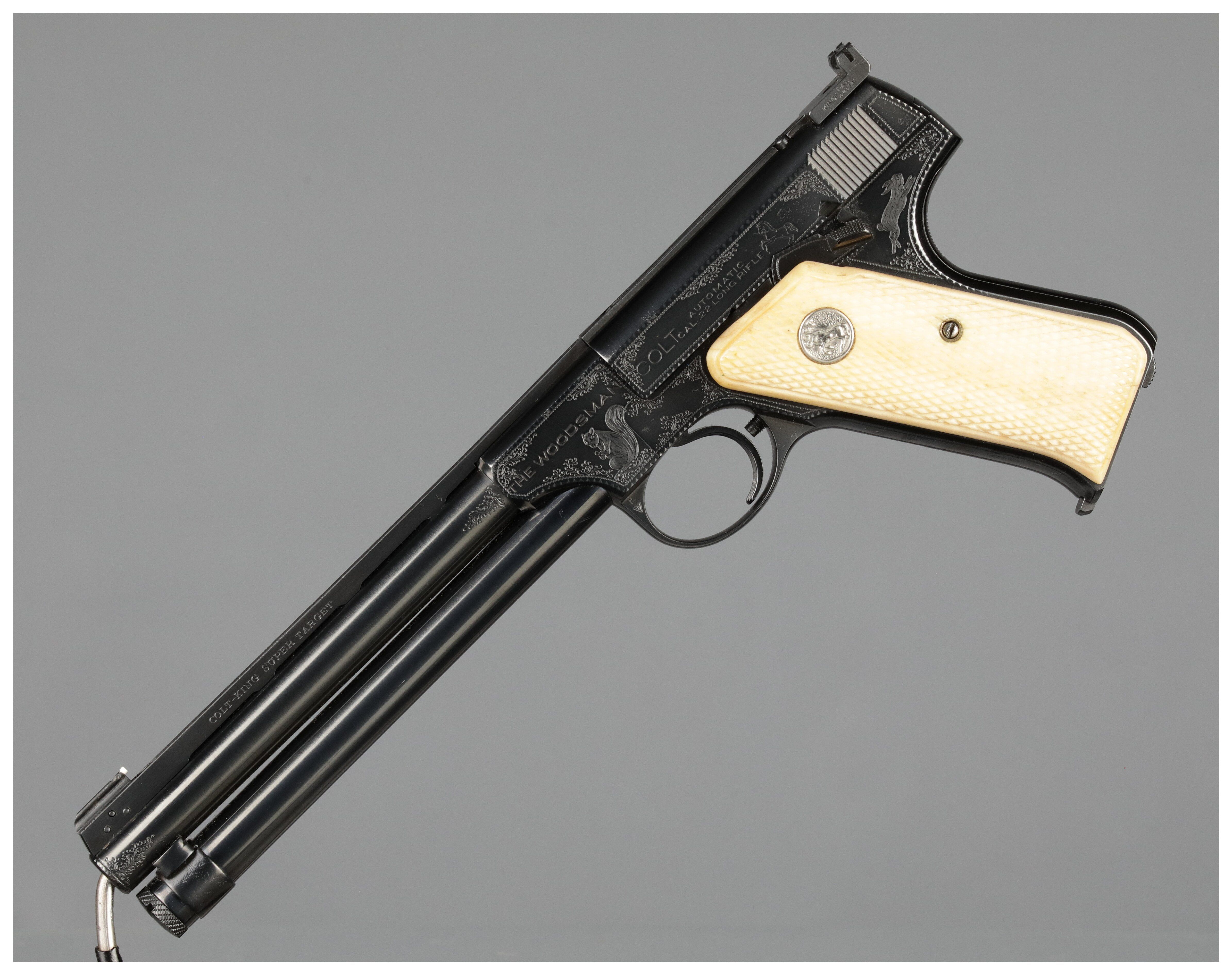 Colt Woodsman Pistol with King Barrel Counterweight System | Rock ...