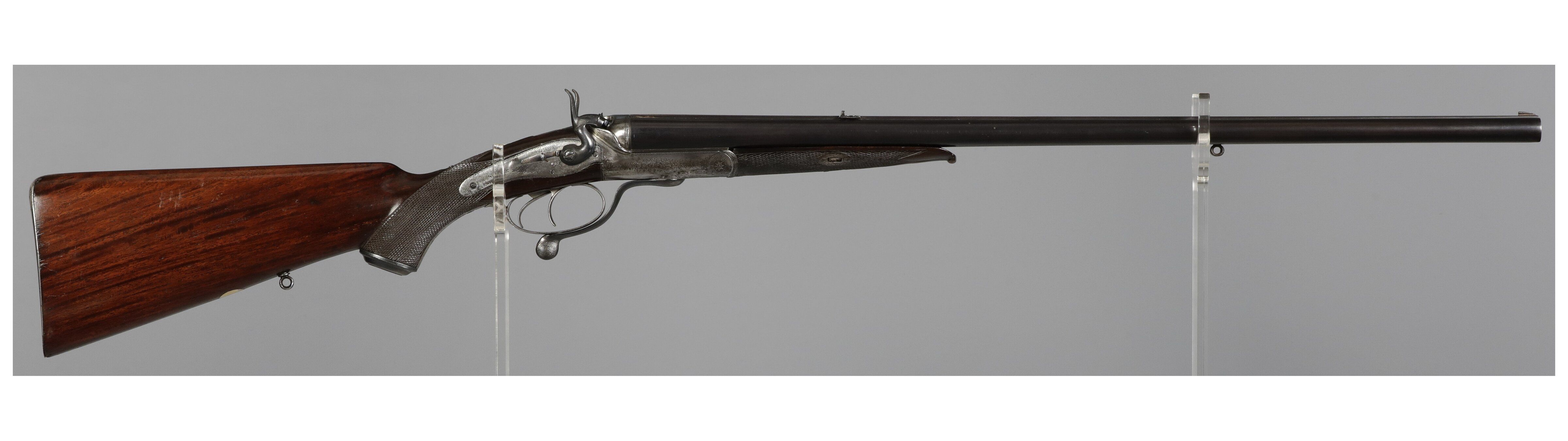 Factory Engraved R. B. Rodda Black Powder Hammer Double Rifle | Rock ...