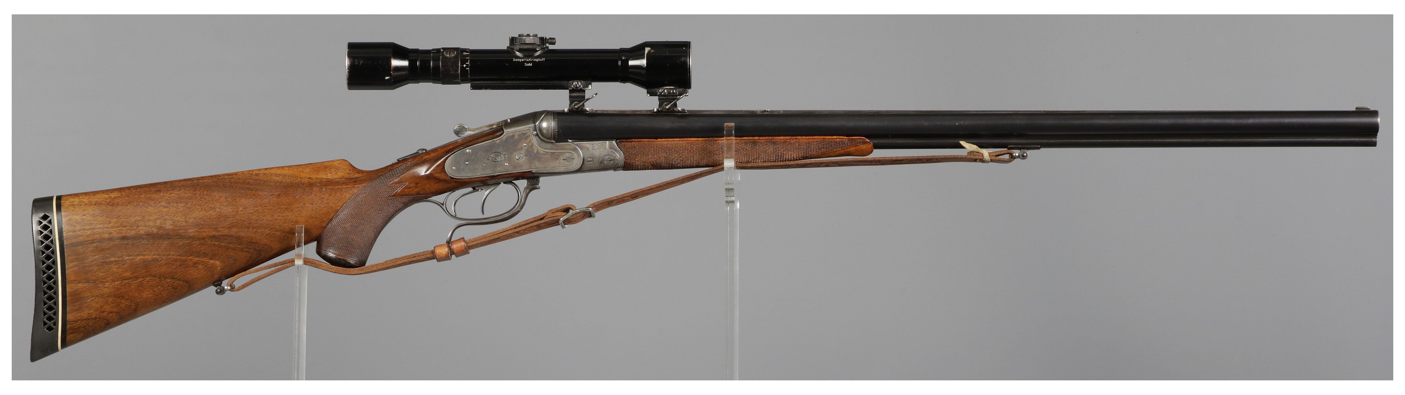 Factory Engraved German Drilling with Scope | Rock Island Auction
