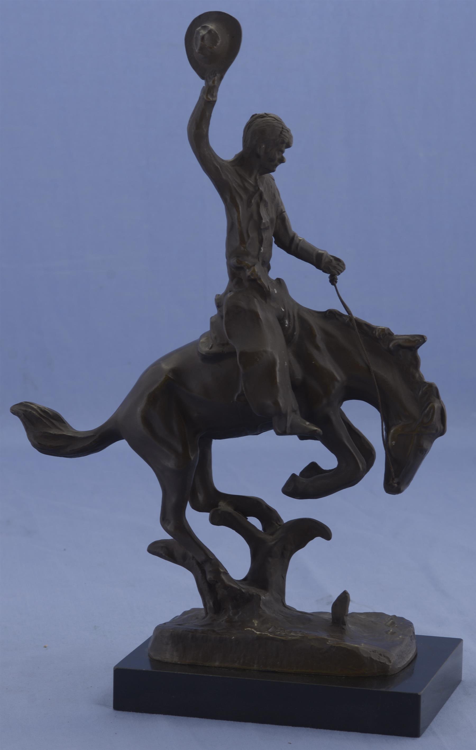 Bucking Bronco Bronze Statue | Rock Island Auction