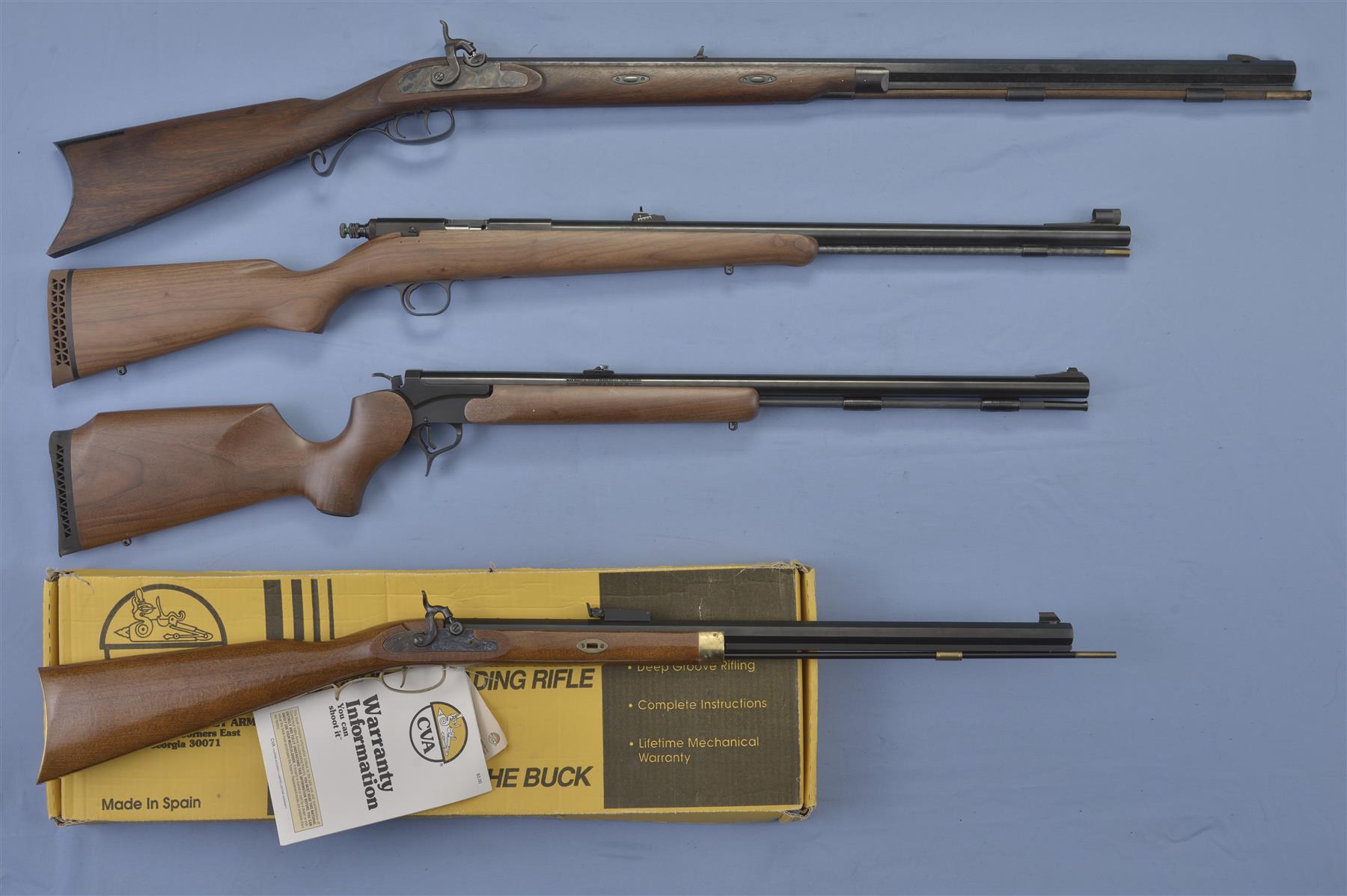 Four Contemporary Percussion Rifles | Rock Island Auction