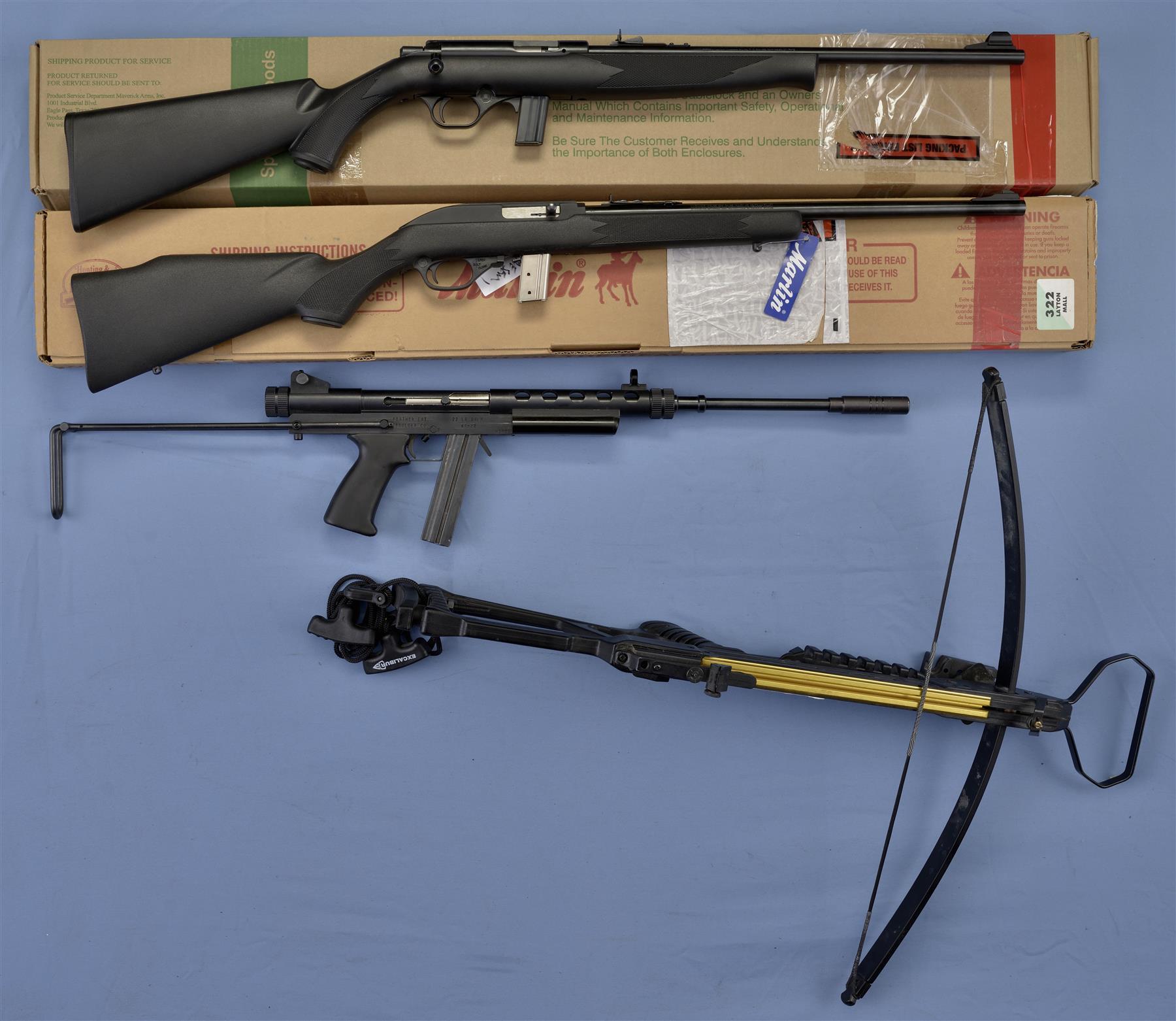 Three Rifles and a Crossbow | Rock Island Auction