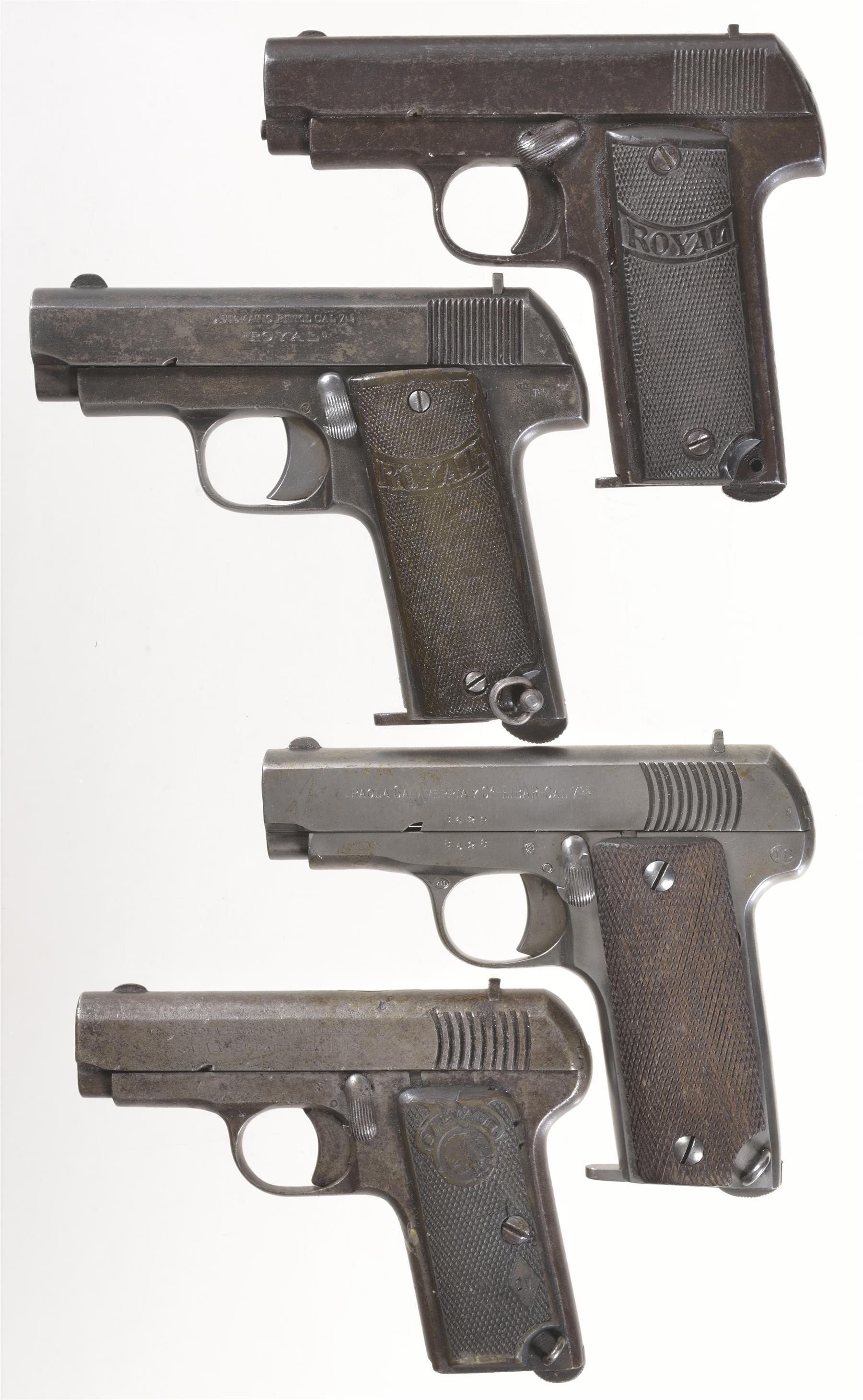 Four Spanish Semi-Automatic Ruby Type Pistols | Rock Island Auction