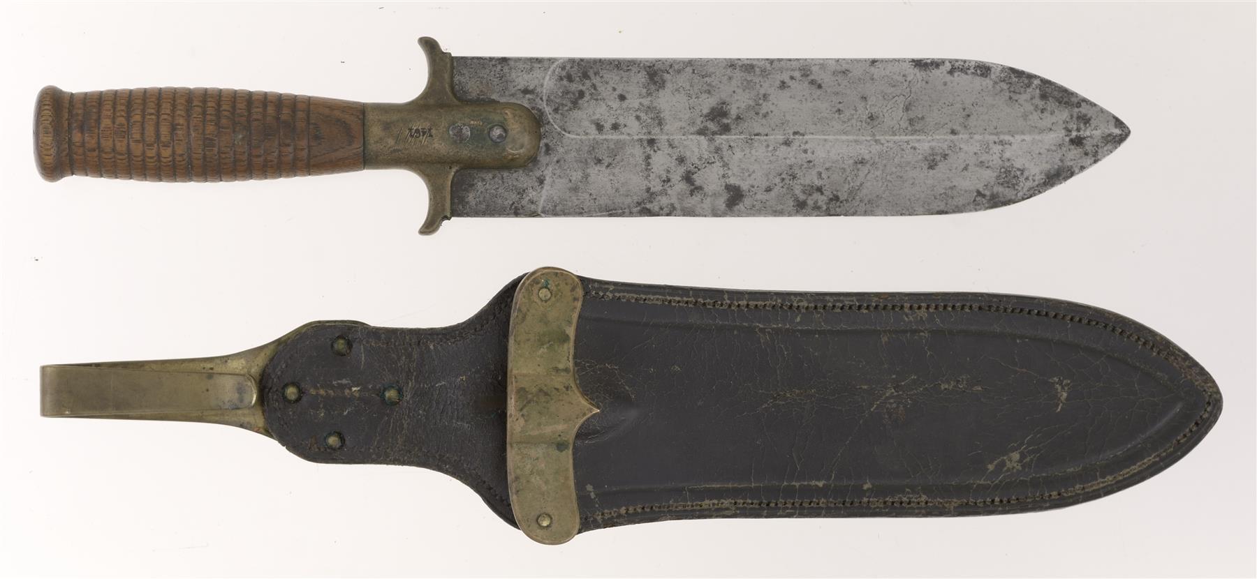 U.S. Springfield Armory Model 1880 Hunting Knife with Sheath | Rock ...