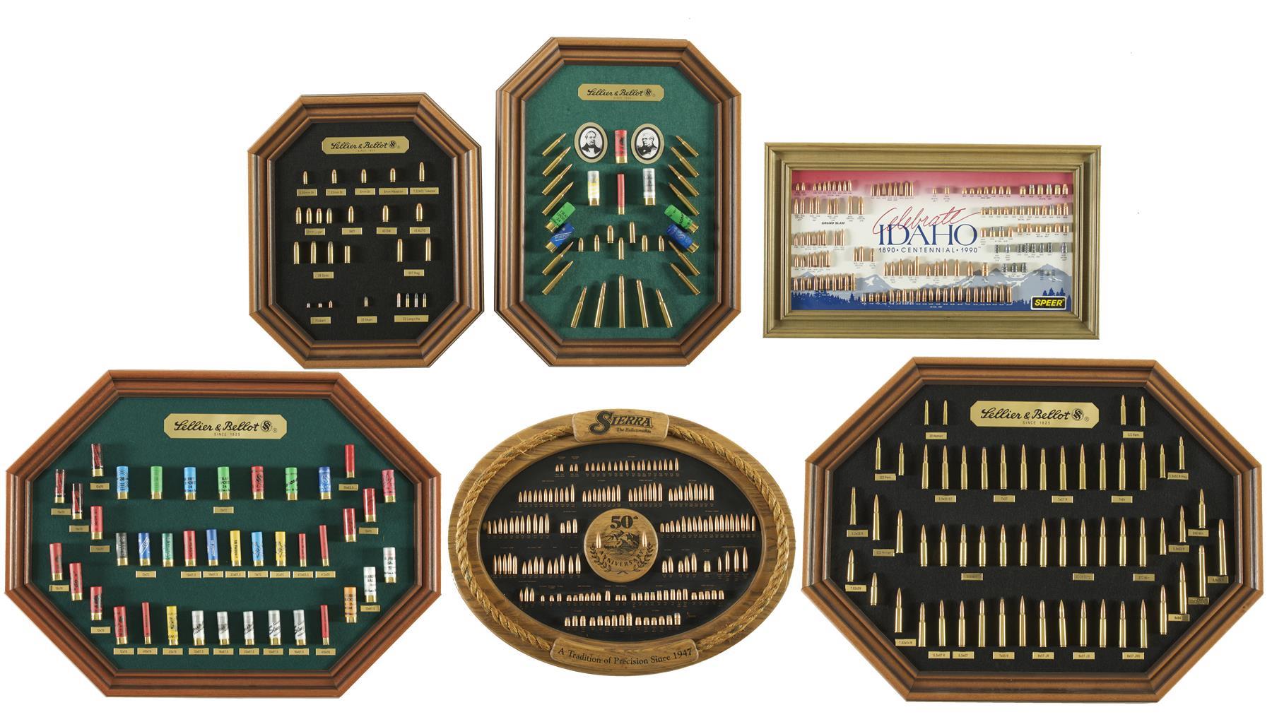 Six Framed Bullet Boards | Rock Island Auction